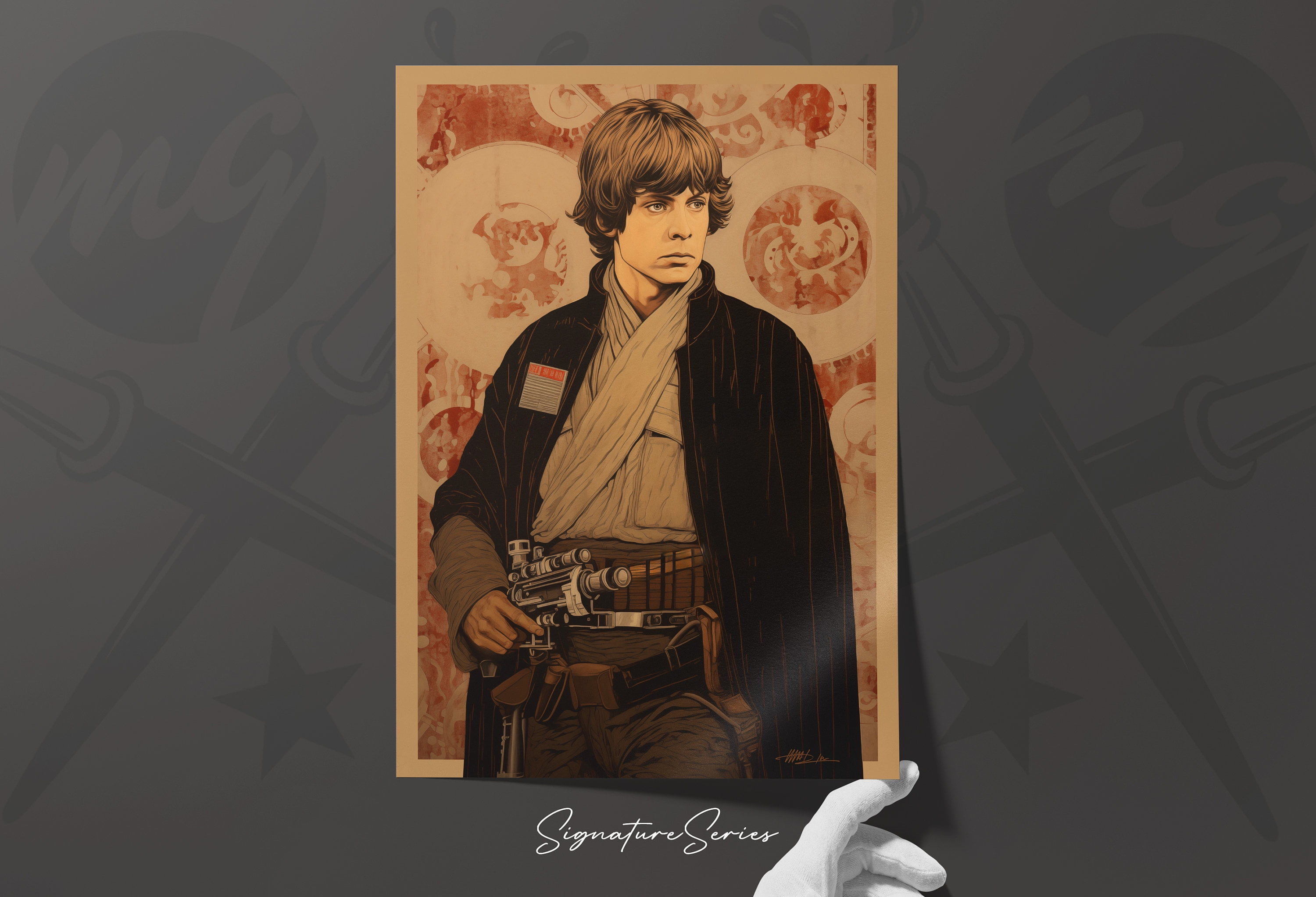POSTER Samurai Luke Skywalker Star Wars Art Print - Limited Edition ...