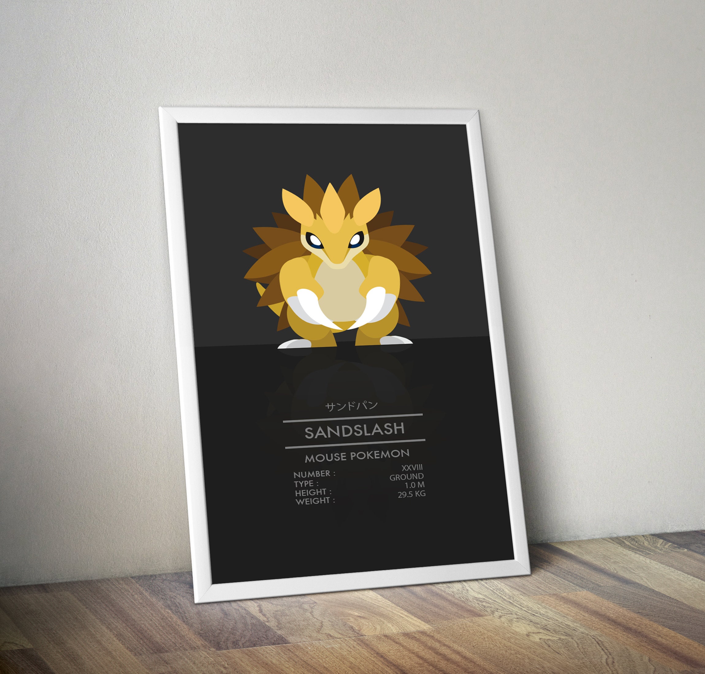POSTER Sandslash Pokemon Poster Pokemon Decor Pokemon Wall Art Pokemon ...