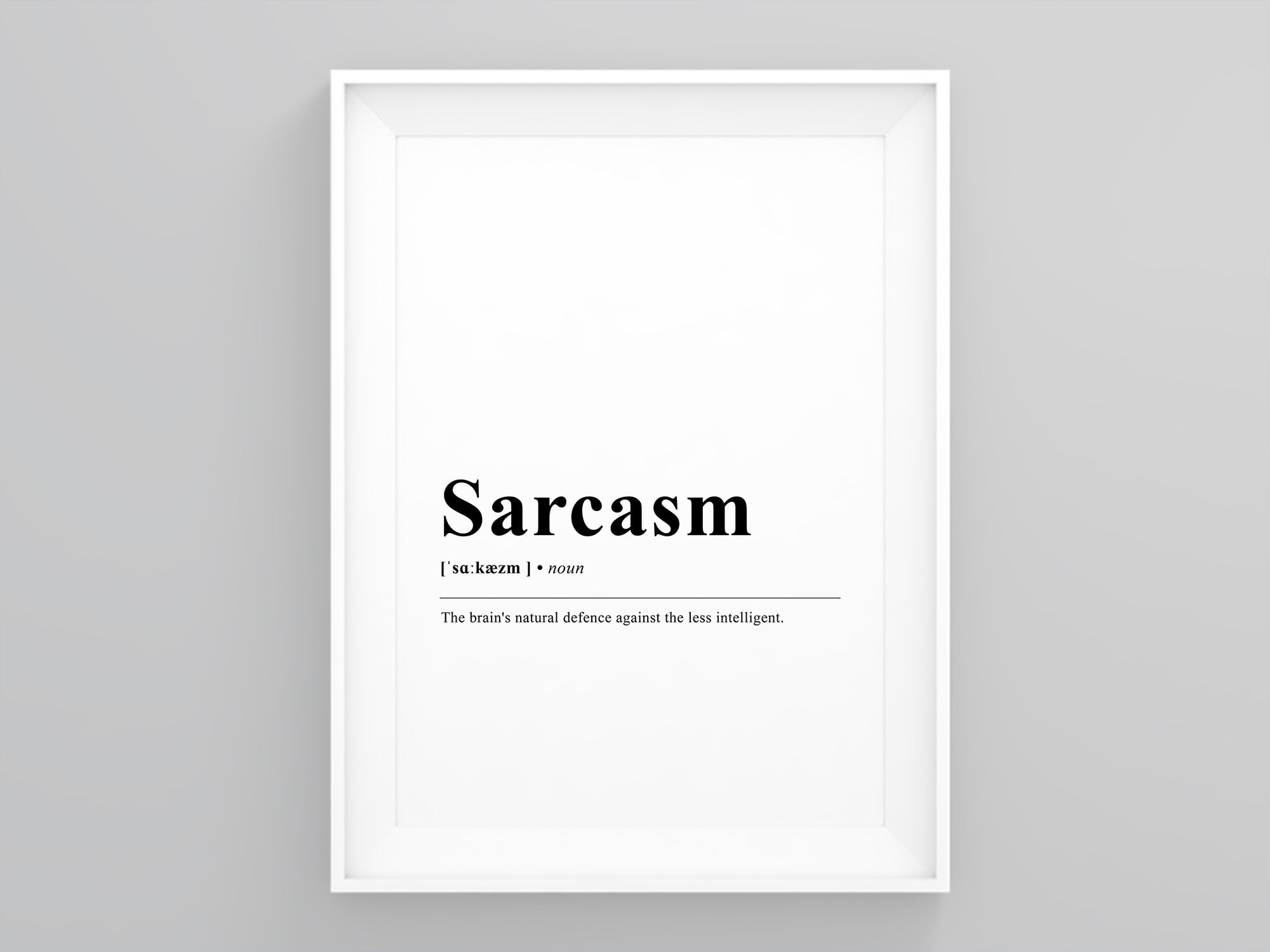 POSTER Sarcasm, Definition Wall Art, Wall Art Decor, Large Poster ...