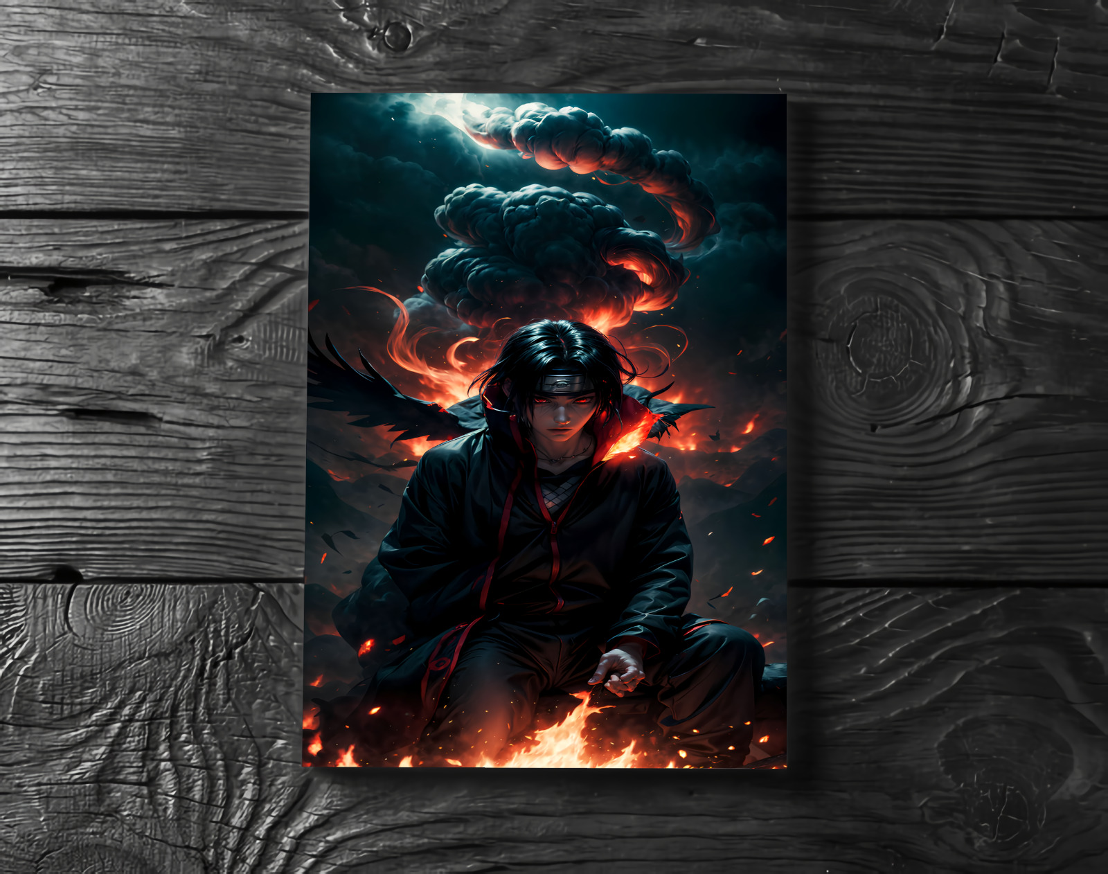 POSTER Sasuke Uchiha Naruto Poster Anime Manga Poster Print-16x24 ...