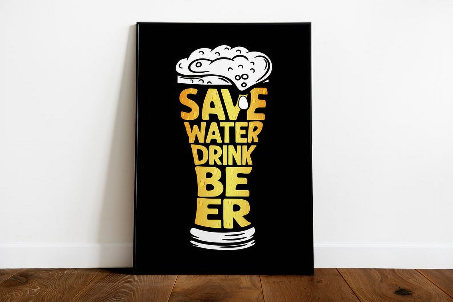 POSTER Save water drink beer, Beer Poster, Alcohol poster, Bar poster ...