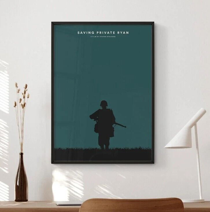 POSTER Saving Private Ryan Movie Poster | Minimalist Movie Poster-24x36 ...