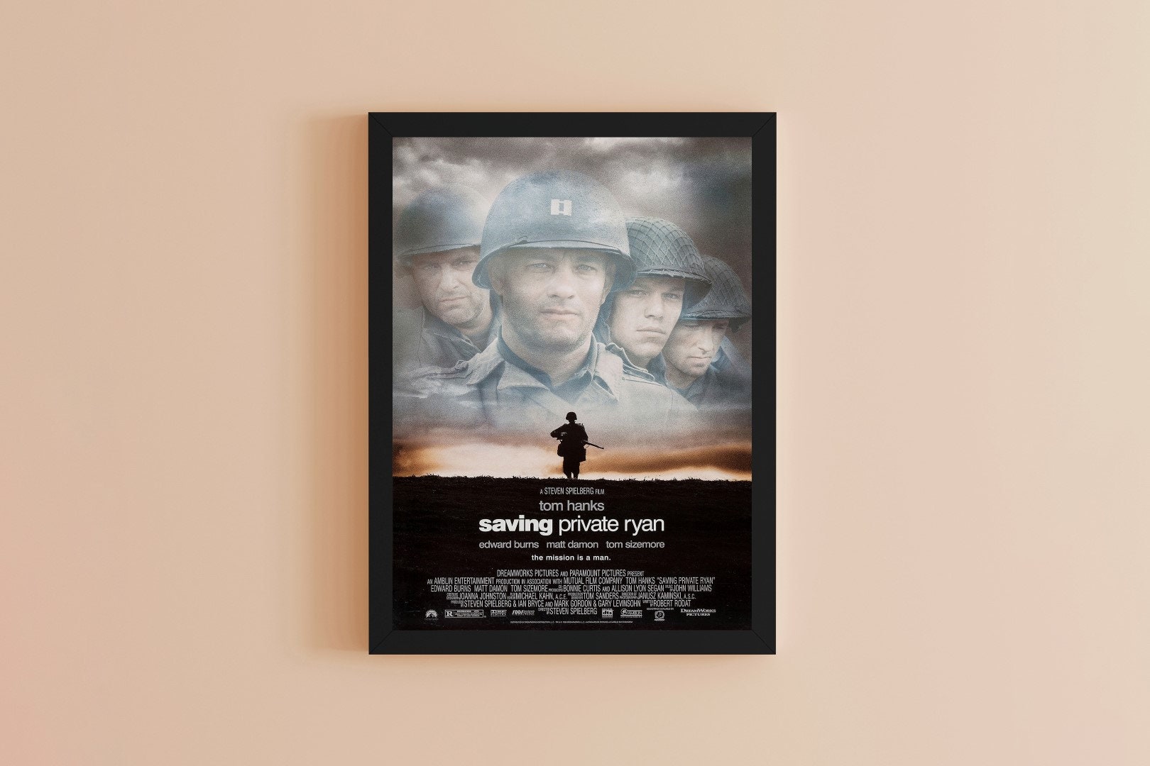 POSTER Saving Private Ryan War Film / Movie Advertising Poster In A ...