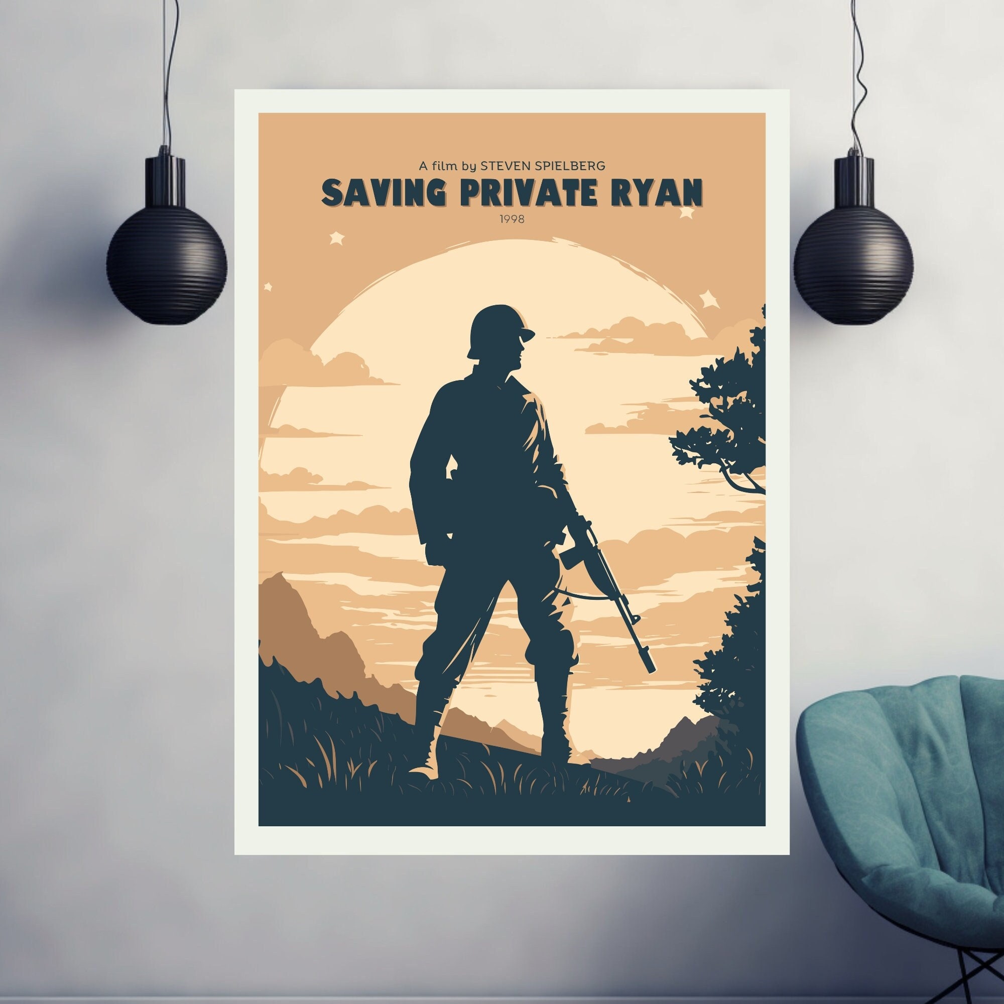 POSTER Saving Private Ryan poster, Movie Poster, Minimalist, Film ...
