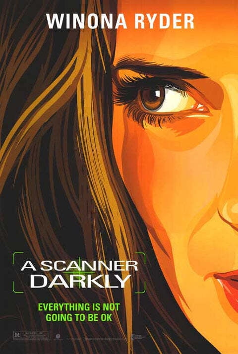POSTER Scanner Darkly Keanu Reeves Winona Ryder, Robert Downey Jr Movie ...