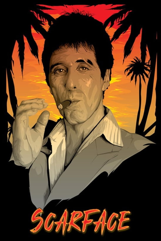 POSTER Scarface 1983 Movie Poster- Al Pacino - Iconic Crime Drama-24x36 ...