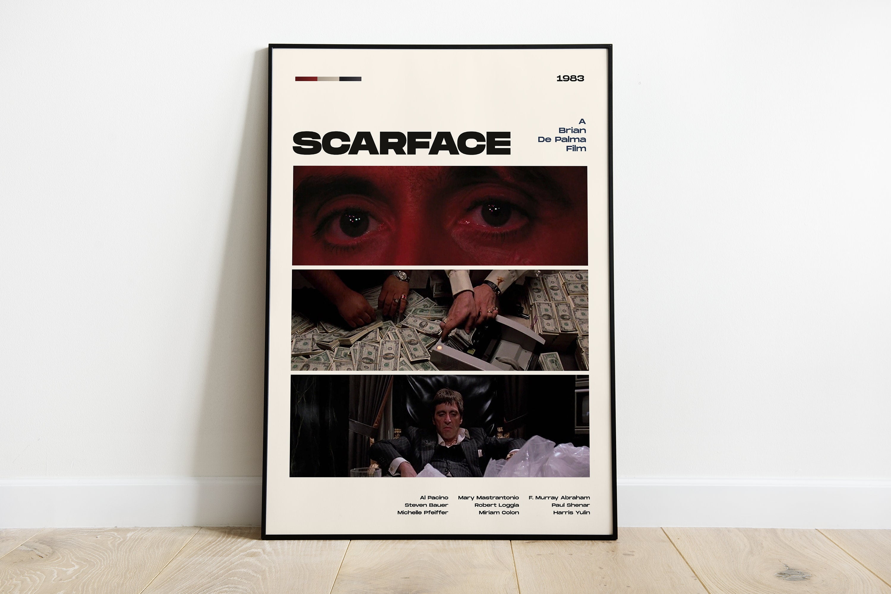 POSTER Scarface Movie Poster, Modern Movie Poster Print, Scarface Poster Wall Decor, Al Pacino ...