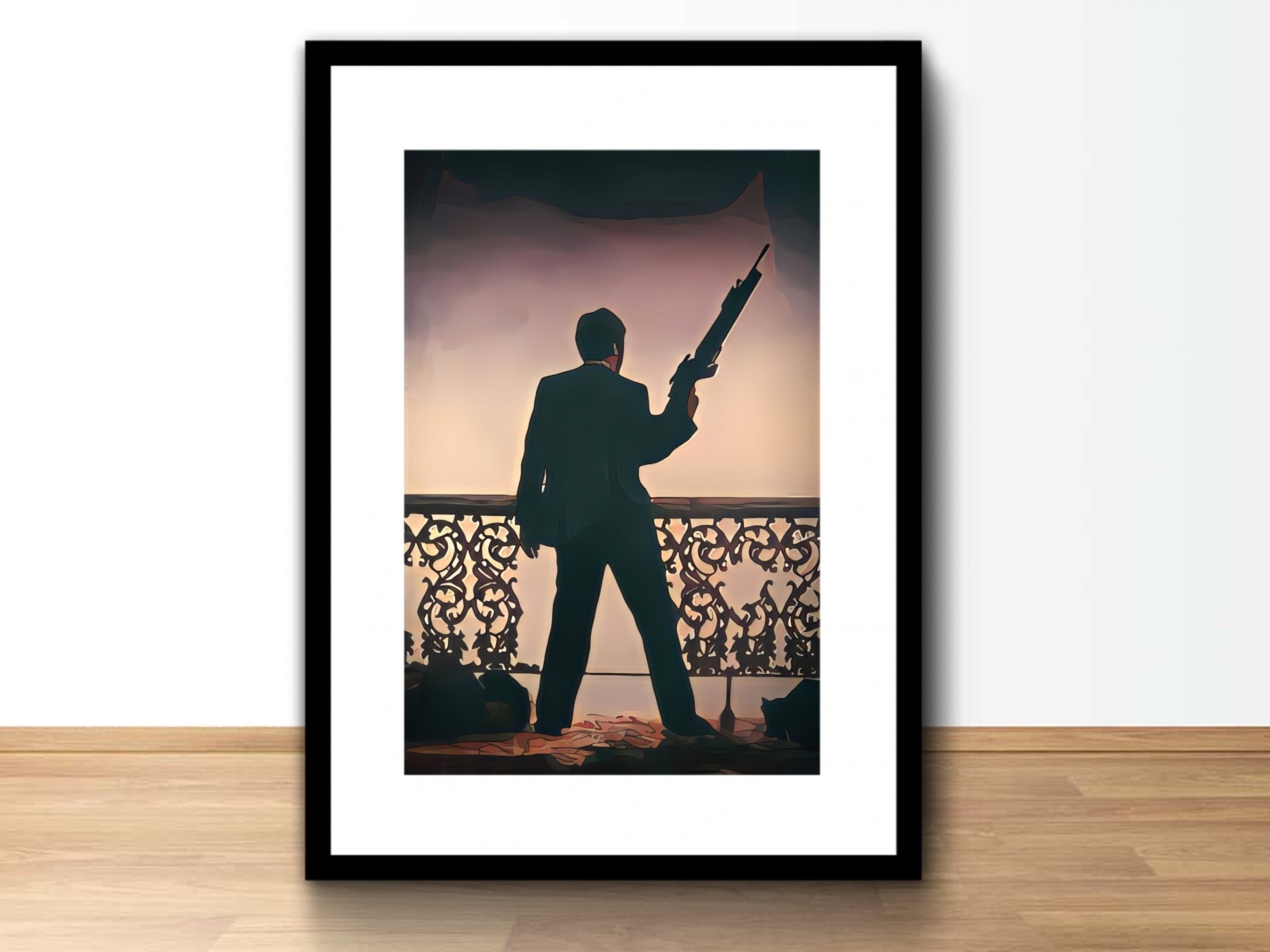 POSTER Scarface Poster | Tony Montana Gun Poster | Scarface Oil ...