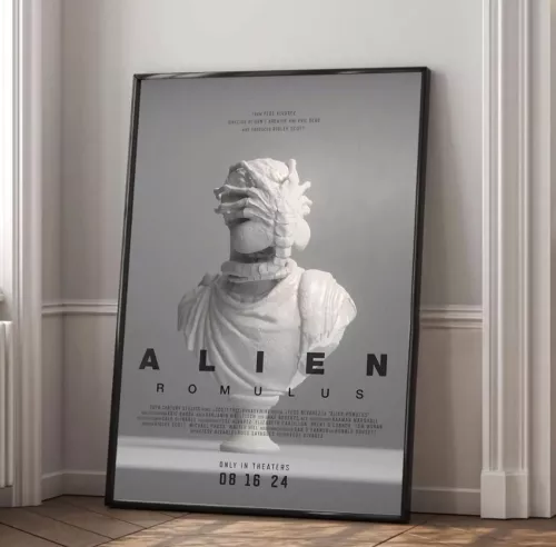 POSTER Sci-Fi Alien Poster, 2024 Film Artwork, Futuristic Wall Decor ...
