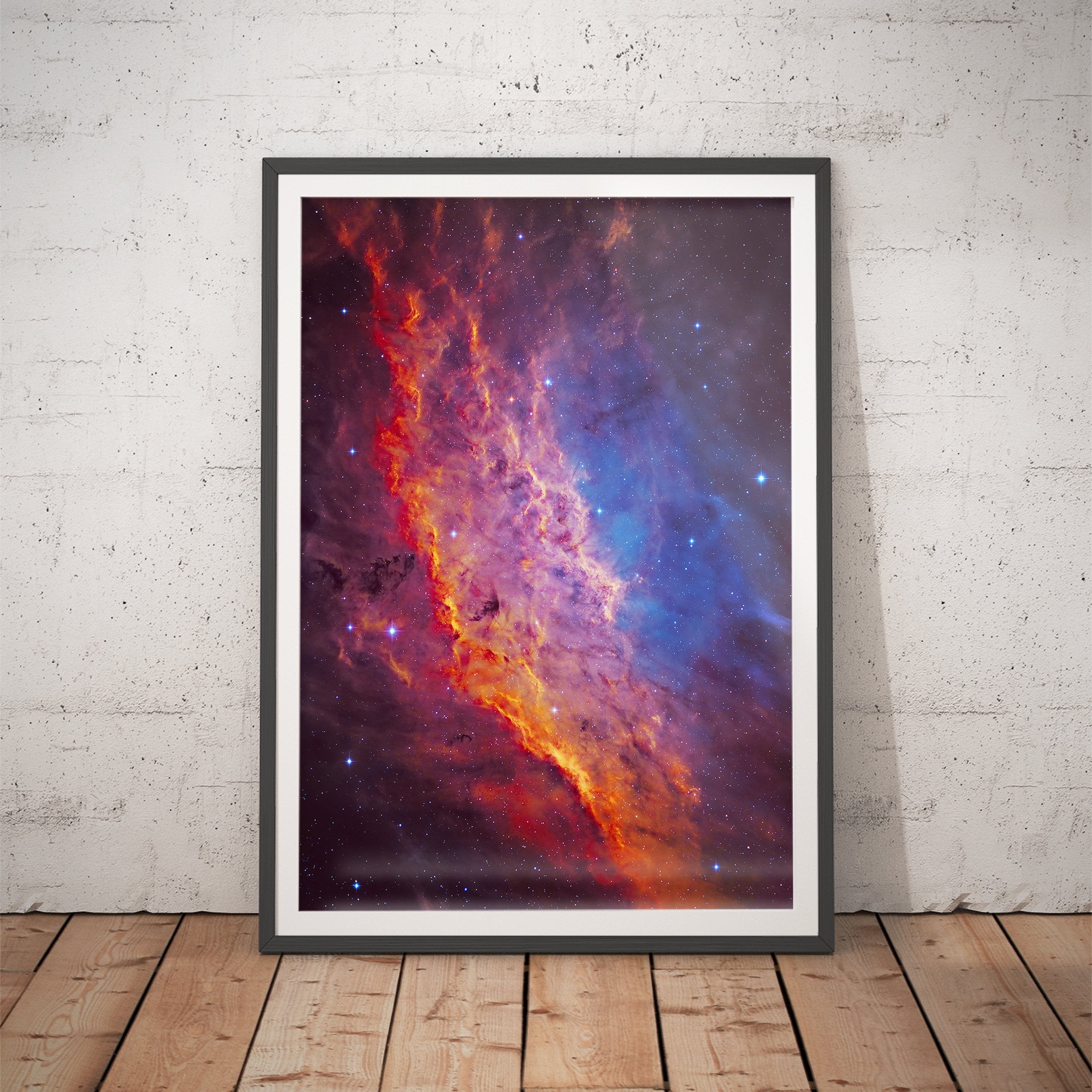 POSTER Science Poster - California Nebula : Space Print / Astronomy ...