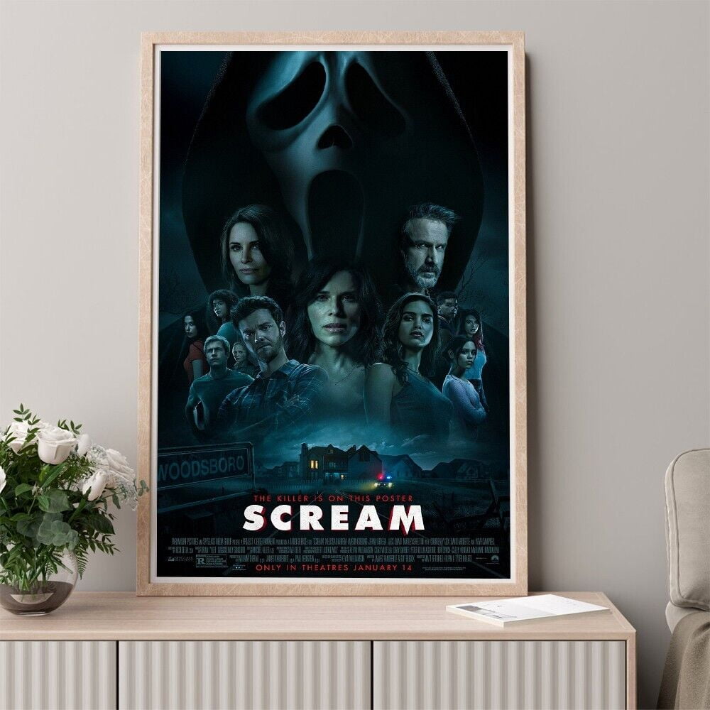 POSTER Scream 2022 Movie Poster Film Wall Decor Art Print Poster-24x36 ...