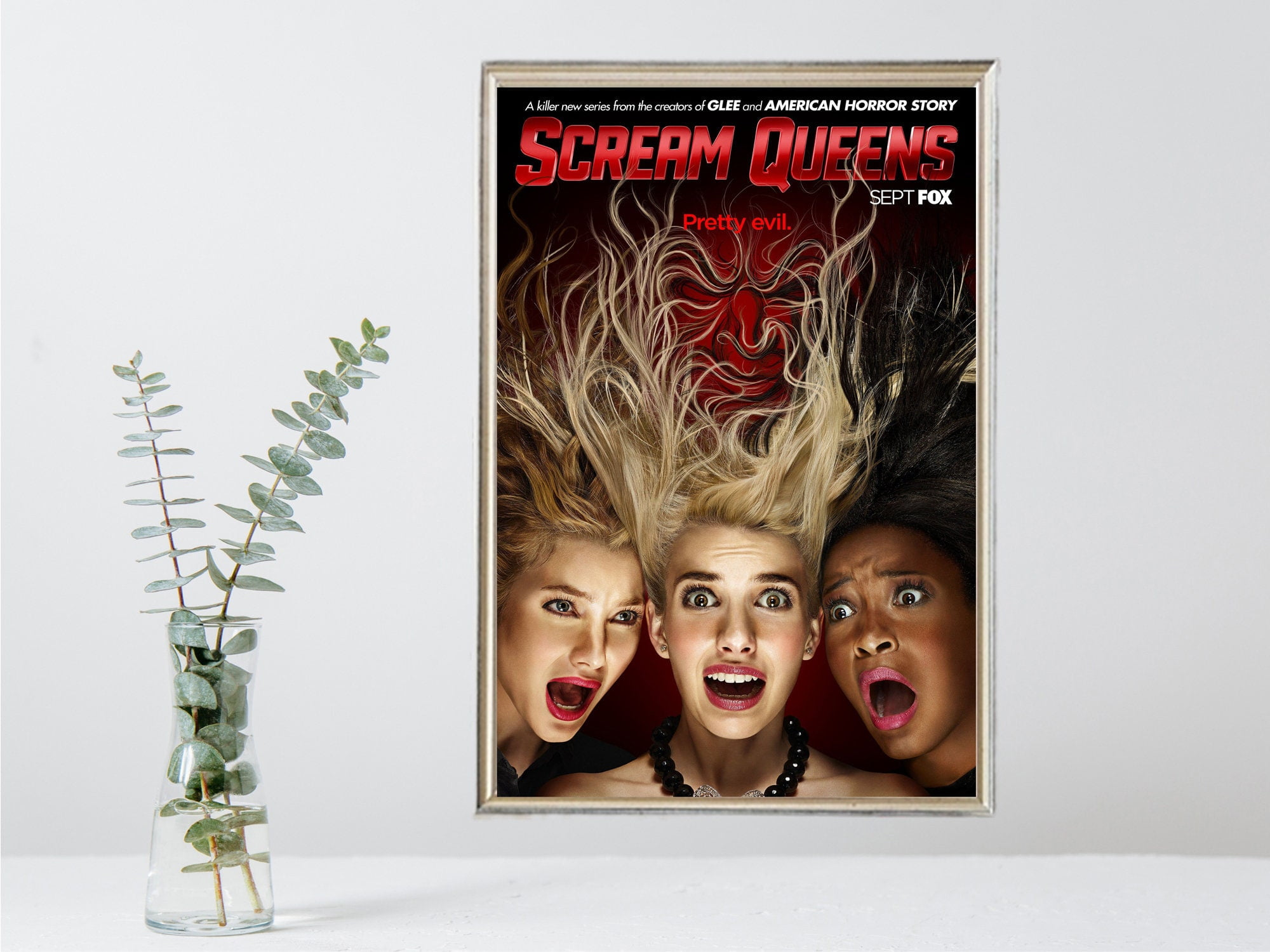 POSTER Scream Queens Season 1 Movie Poster- Vintage Movie Poster - Limited Edition Collectible ...
