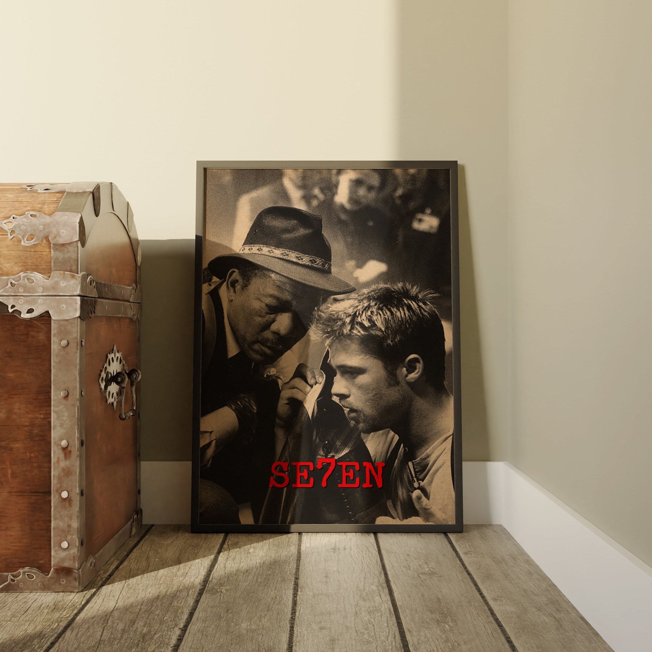 POSTER Se7en Movie Poster - Classic Thriller Film Print on Kraft Paper ... POSTER Se7en Movie Poster - Classic Thriller Film Print on Kraft Paper ...