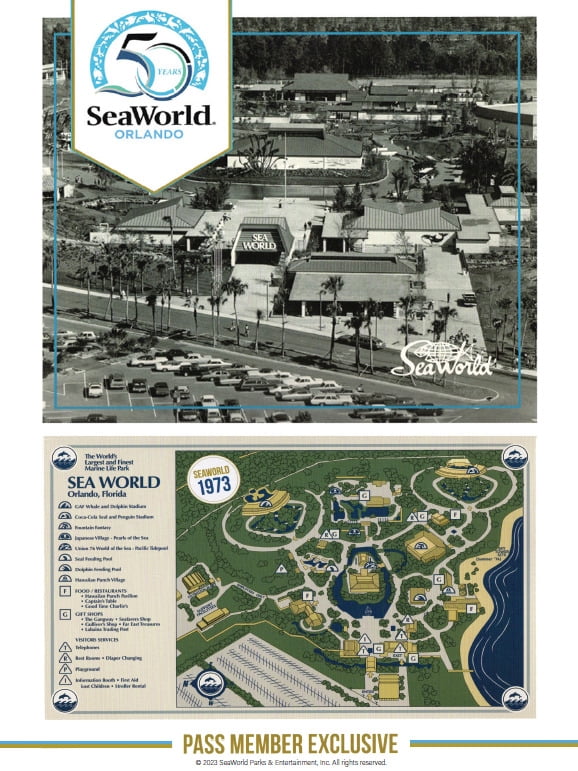 POSTER SeaWorld Orlando 50th Anniversary Pass Member Exclusive Poster ...