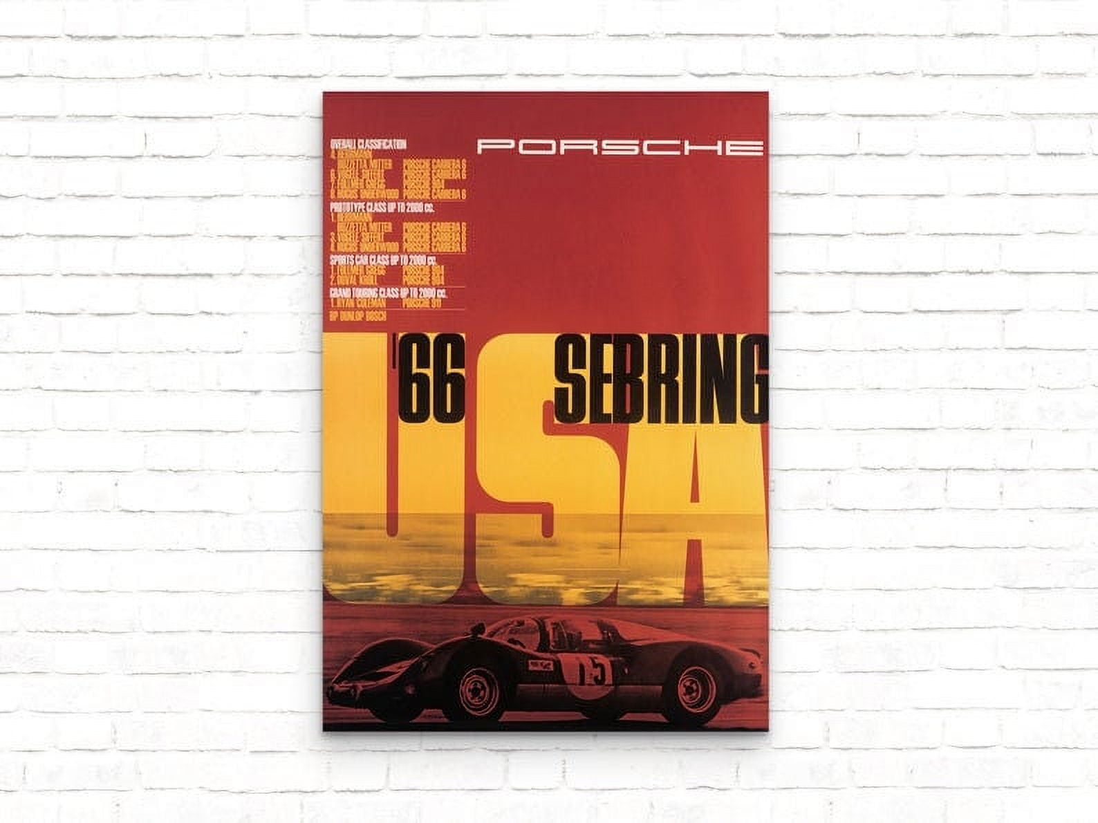 POSTER Sebring USA 1966 Vintage Race Poster-UNFRAMED - Walmart.com