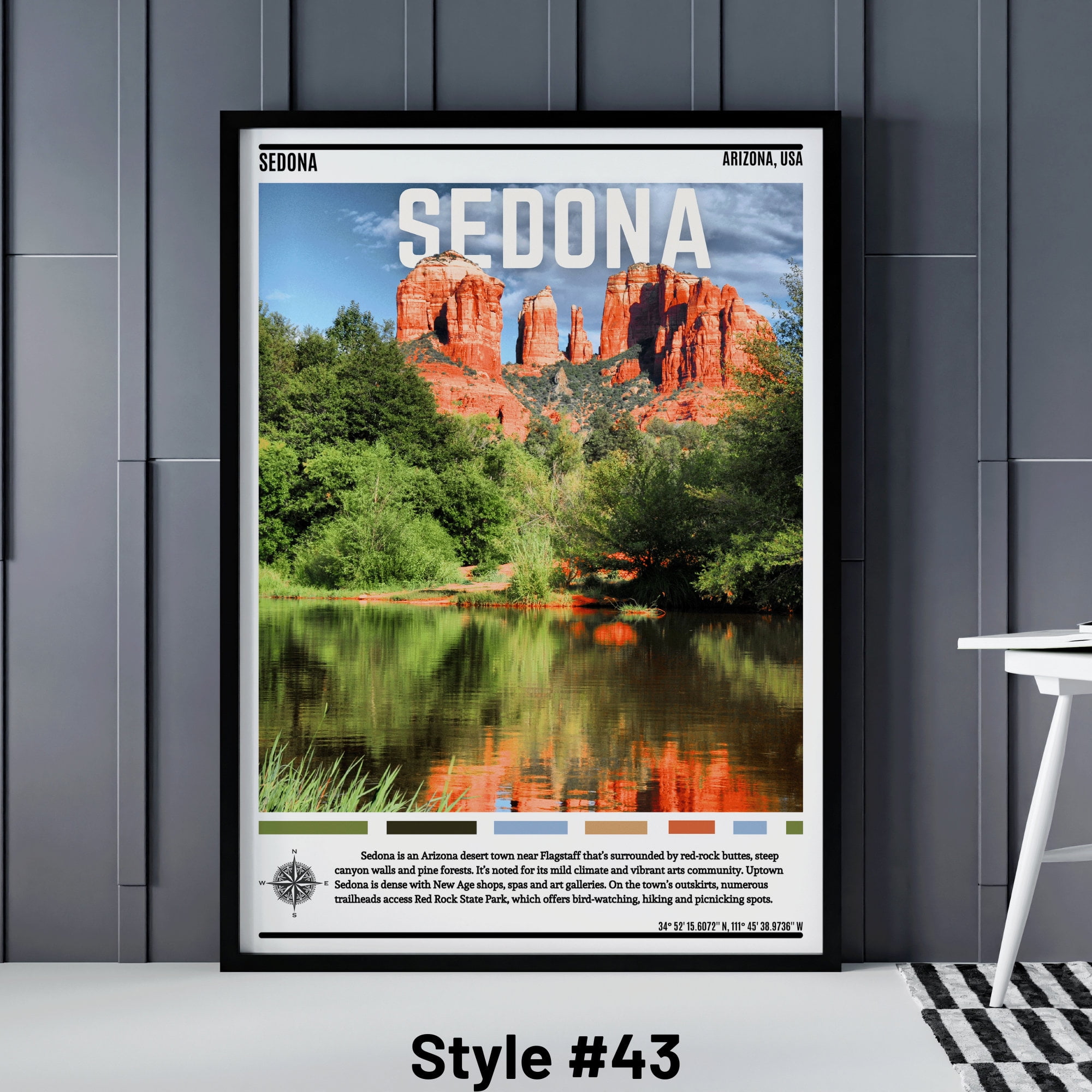 POSTER Sedona Poster , Arizona Poster Print, Sedona Photo, Sedona Wall ...
