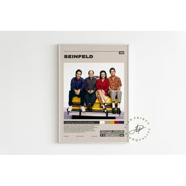 POSTER Seinfeld Poster, Larry David, Jerry Seinfeld, Minimalist Tv ...