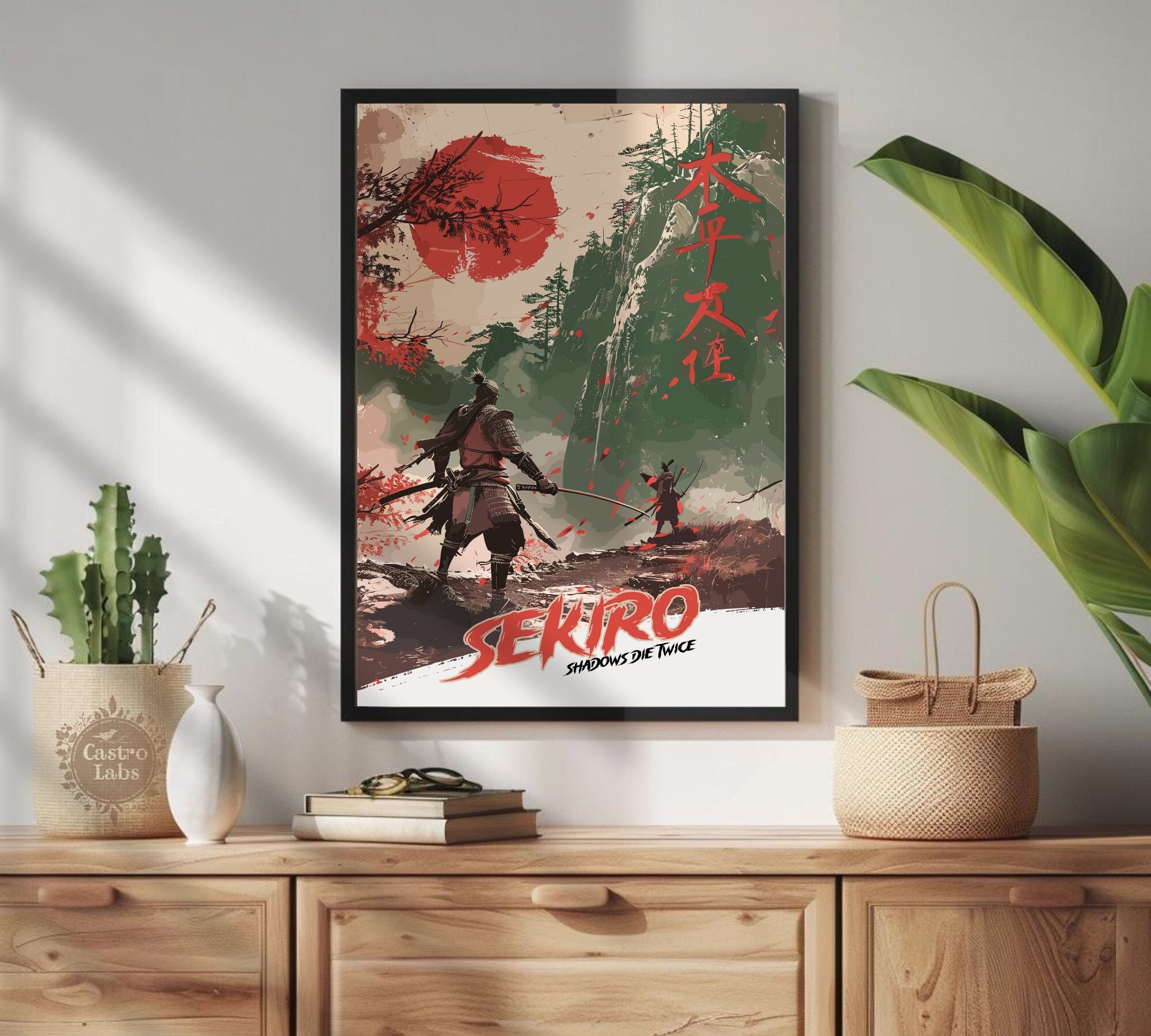 POSTER Sekiro: Shadows Die Twice Inspired Video Game Poster. Gaming ...