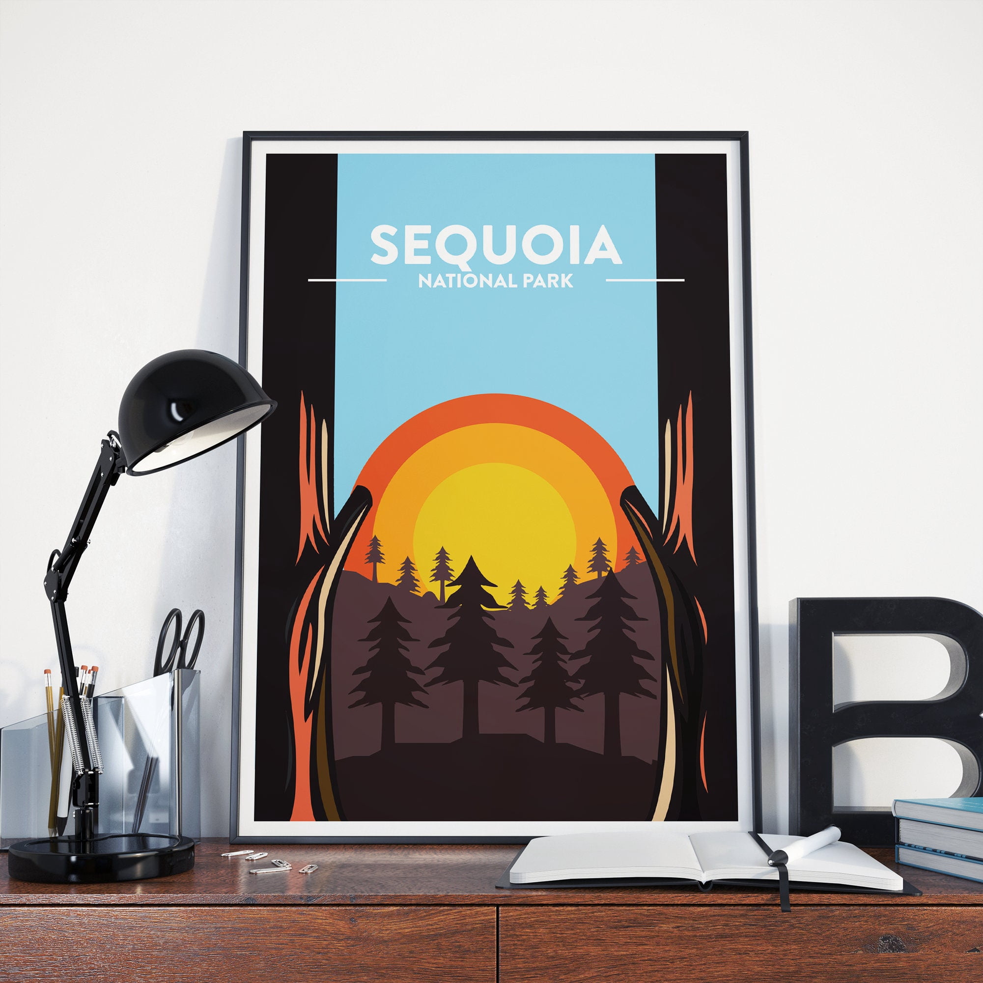 POSTER Sequoia National Park Print, Sequoia Poster, National Park Print ...
