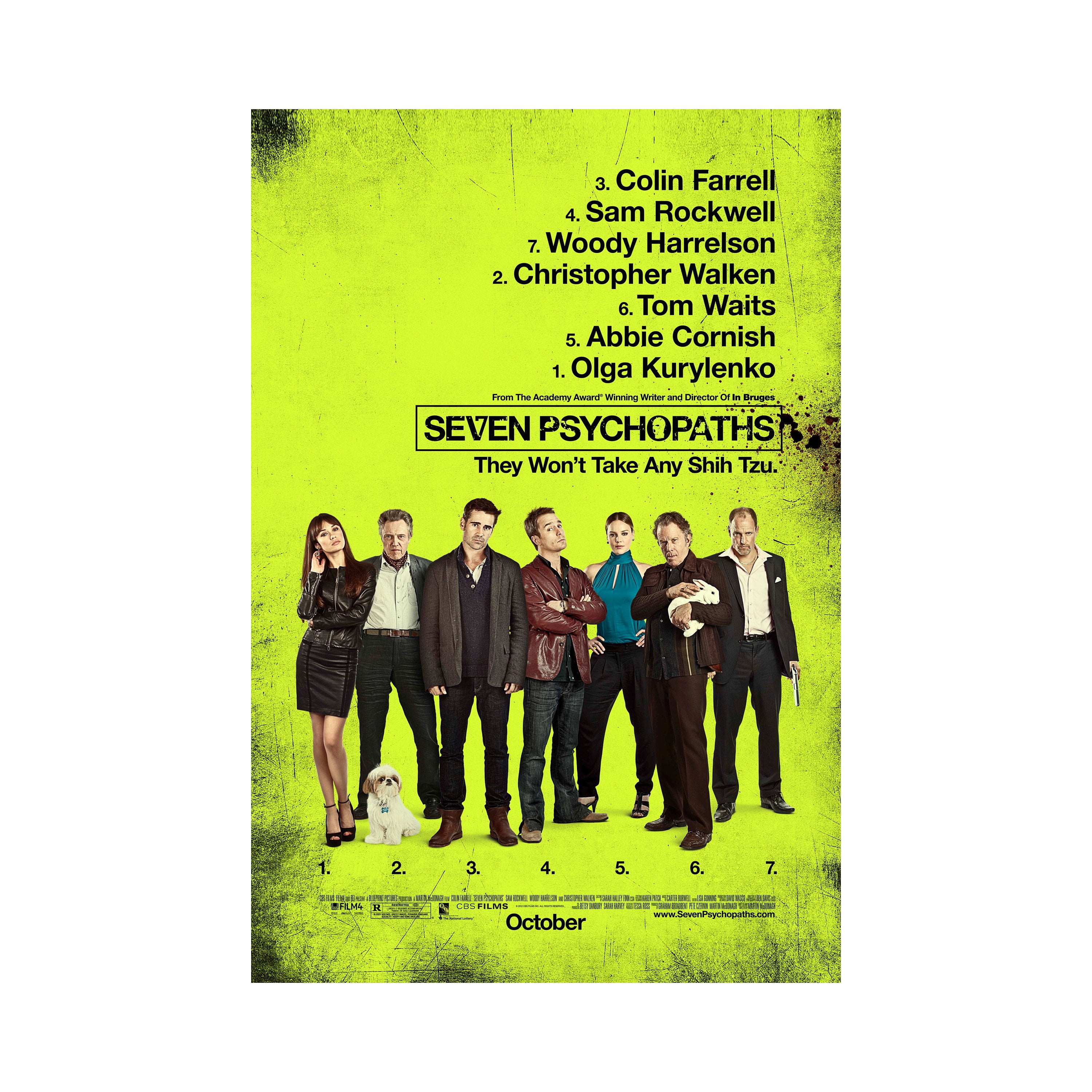 POSTER Seven Psychopaths Movie Poster Quality Glossy Print Photo Wall ...