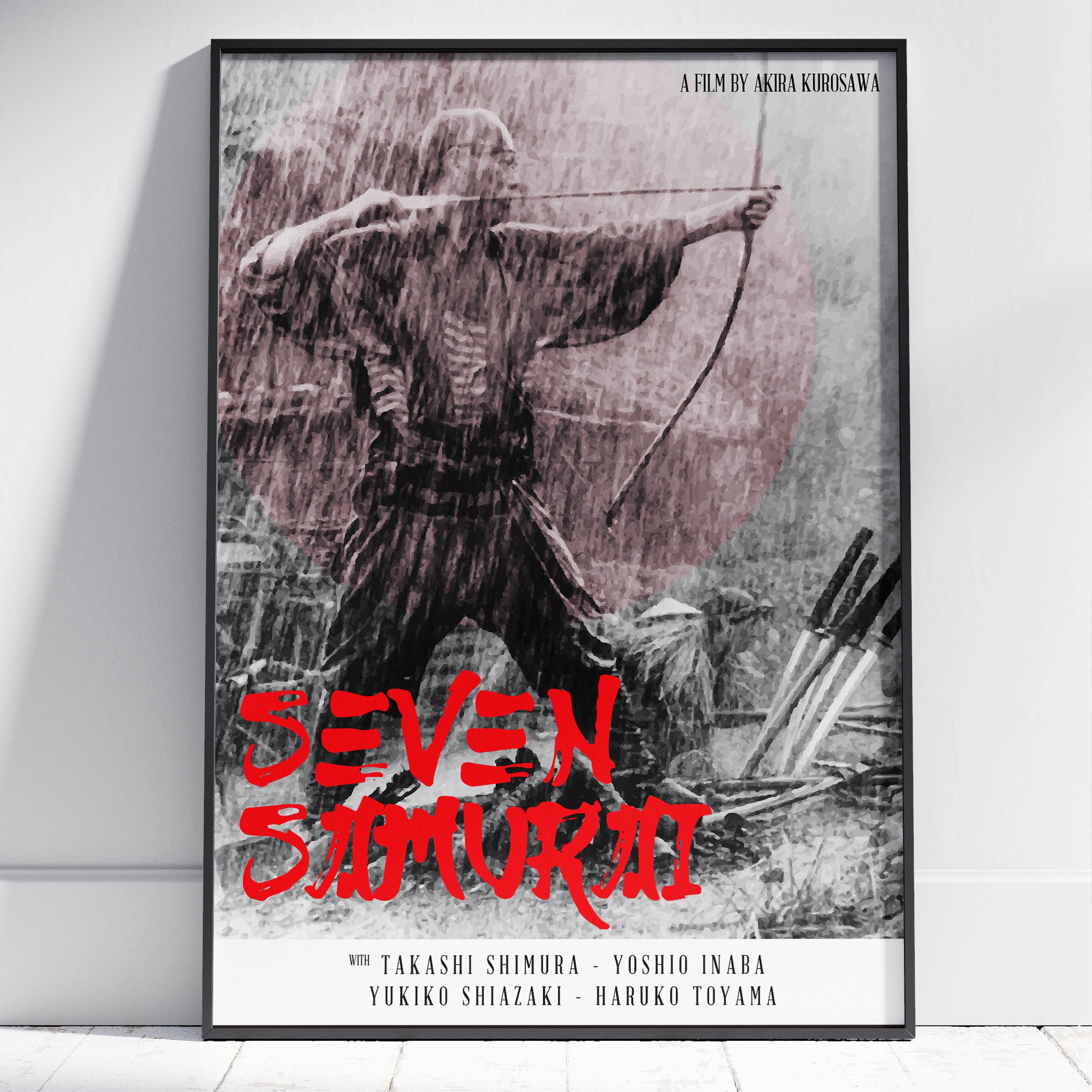 POSTER Seven Samurai Martial Art Film Inspired Vector Movie Poster ...