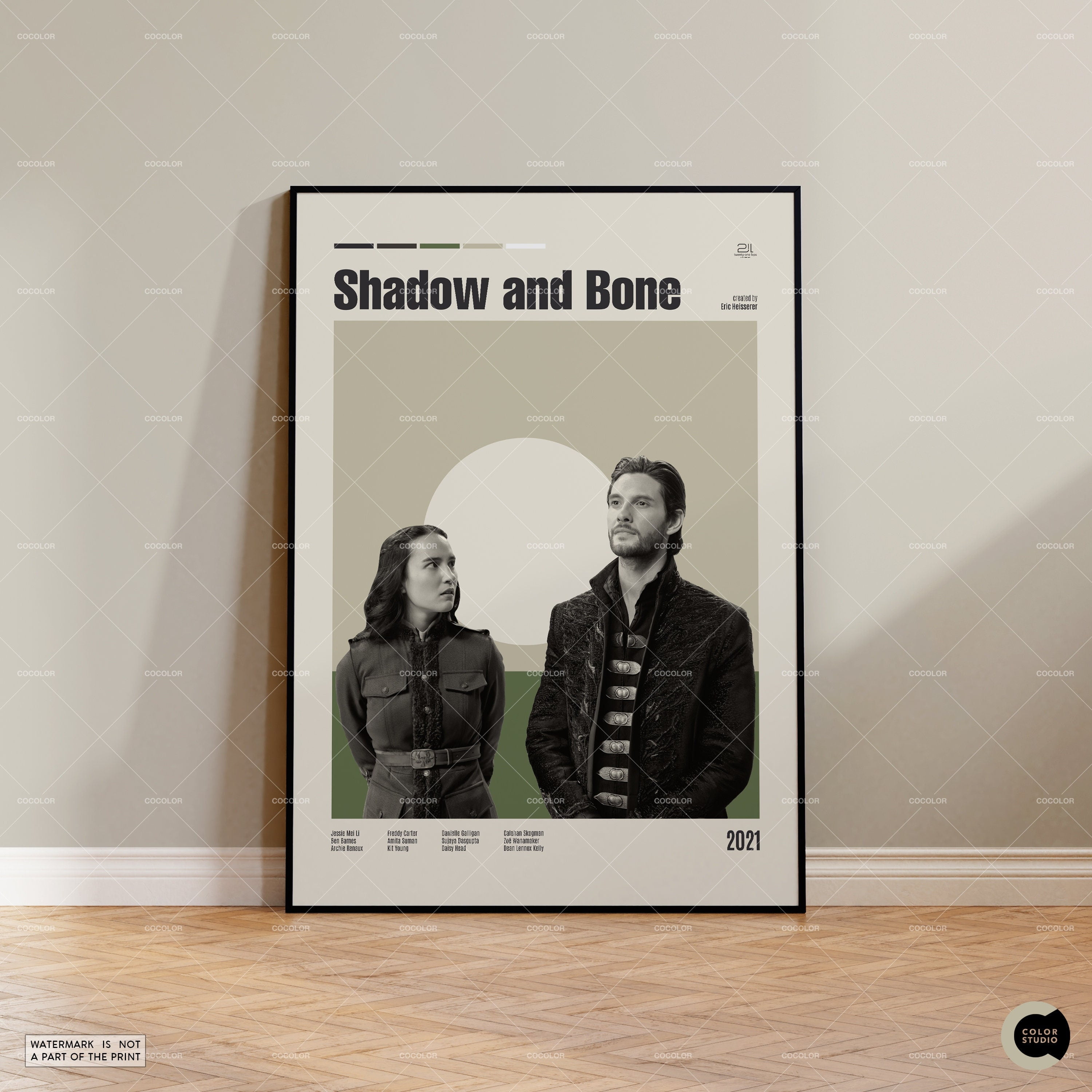 POSTER Shadow and Bone, Retro Movie Poster, Midcentury Modern, Retro Tv ...