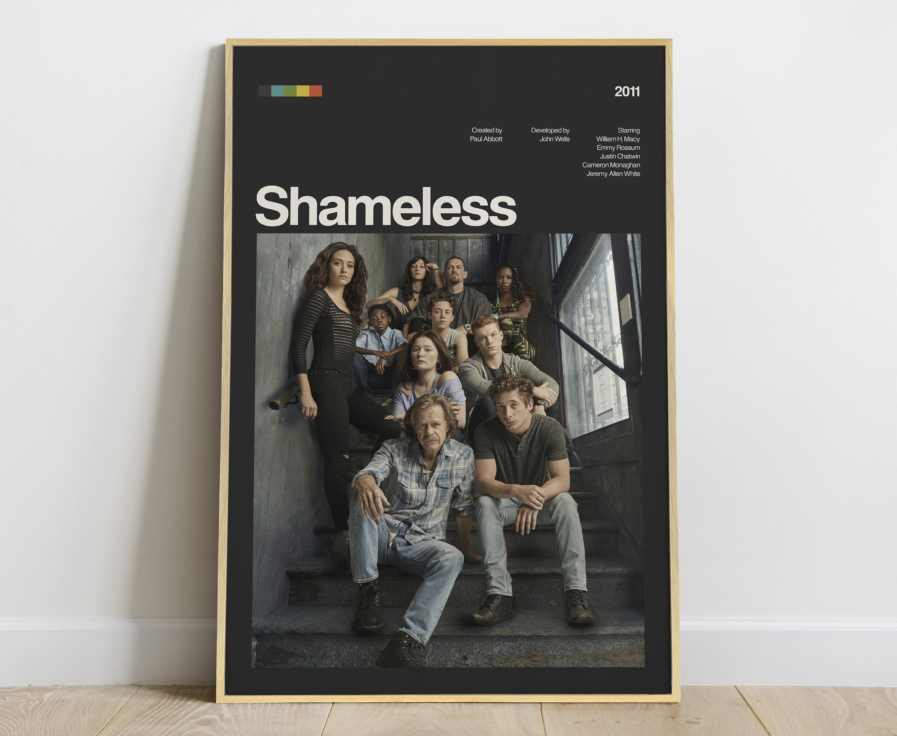 POSTER Shameless Poster Dark Theme, Shameless Modern Tv Series Poster ...