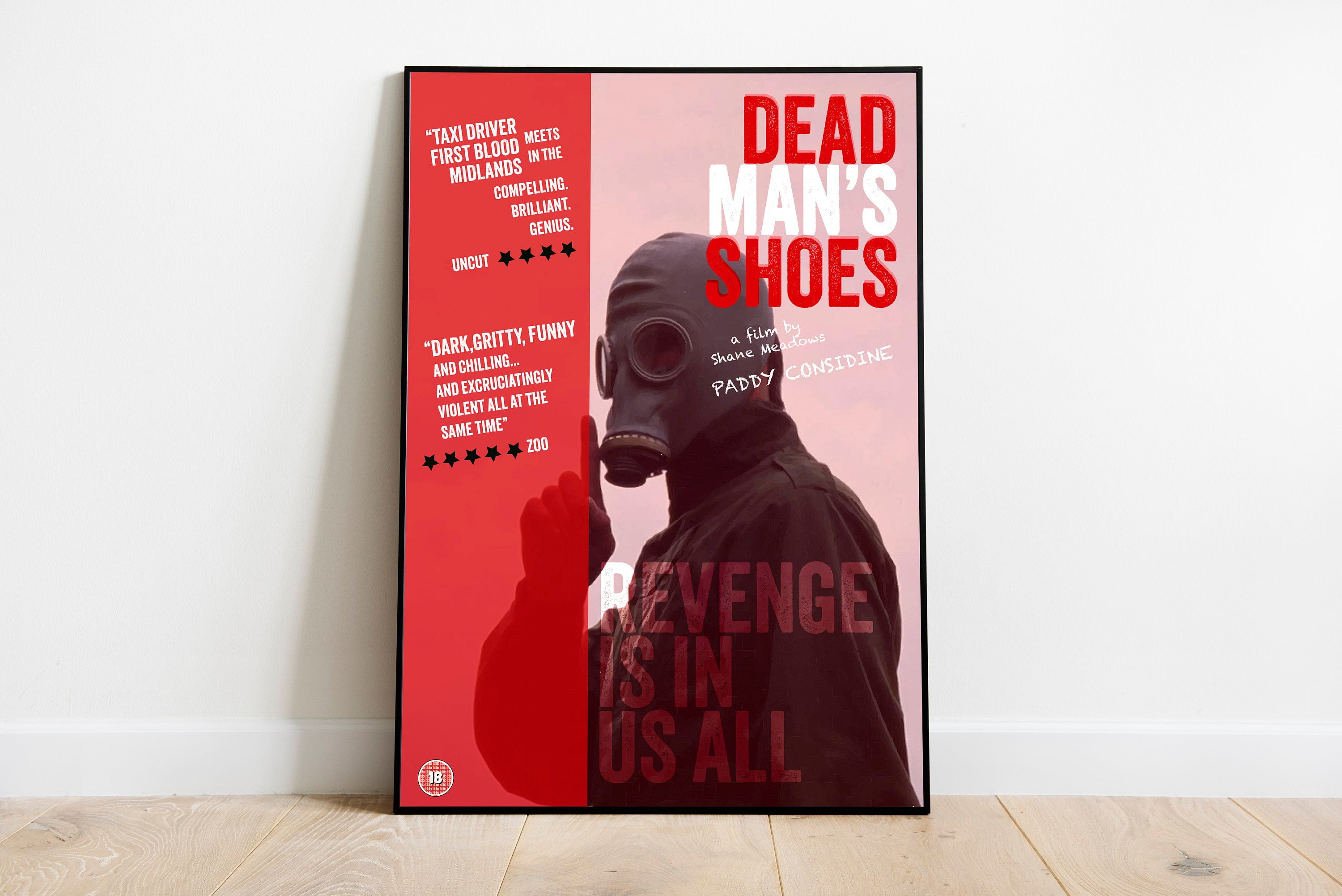 POSTER Shane Meadows Dead Man's Shoes Inspired Vector Movie Poster ...