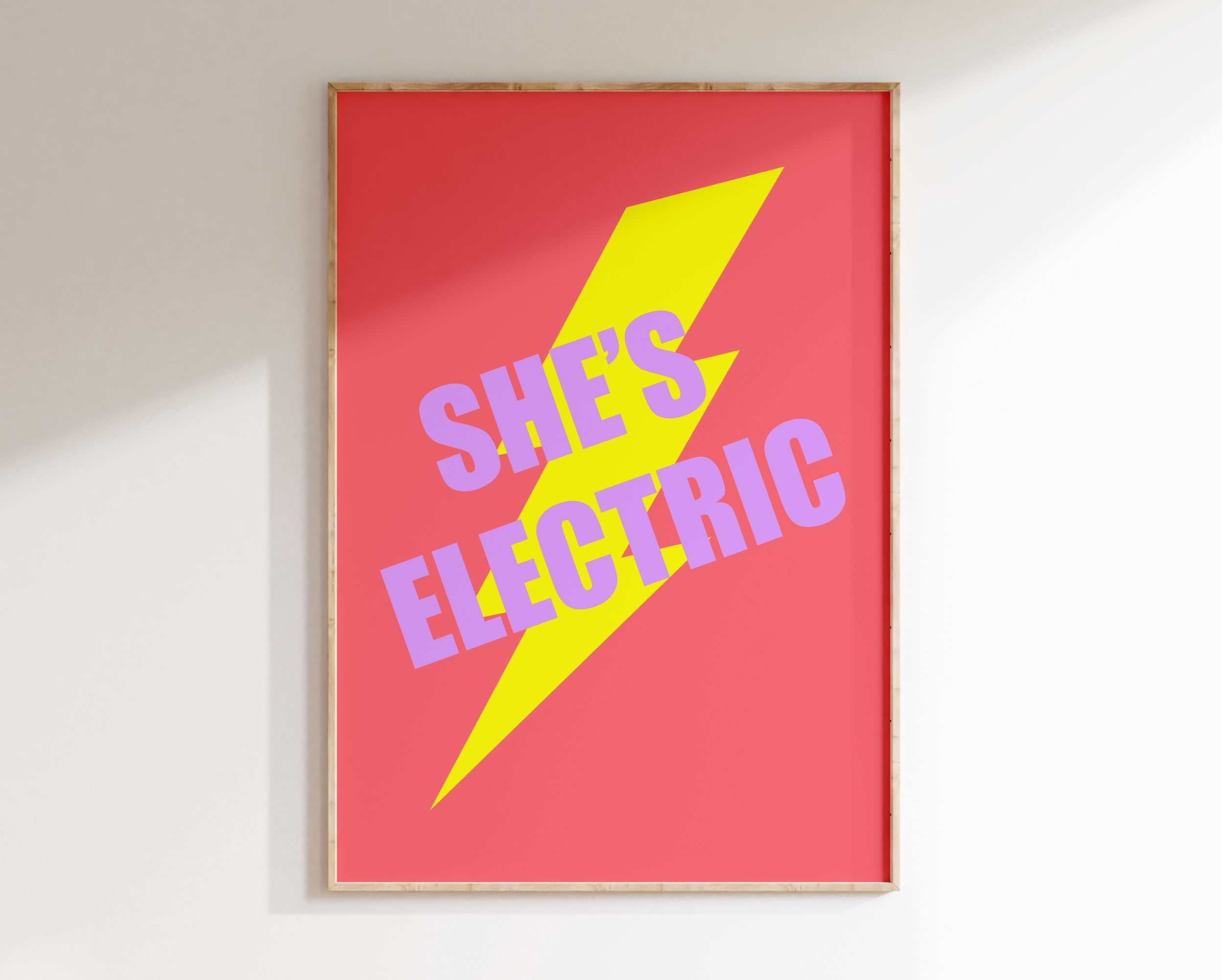 POSTER She's Electric Poster, , Indie Rock Print, Retro Poster ...
