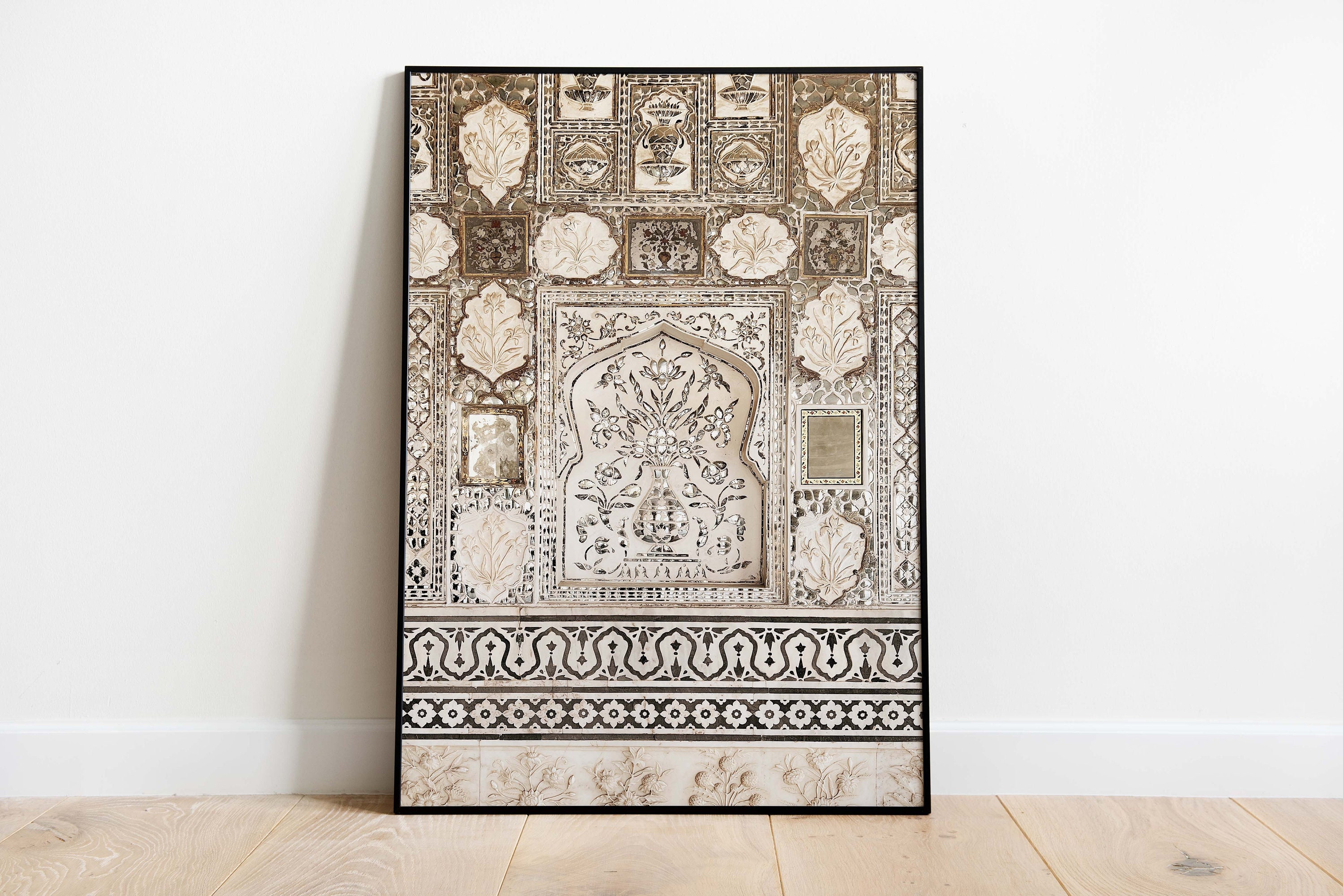 POSTER Sheesh mahal Indian Palace Wall Art, Jaipur Architecture Travel ...