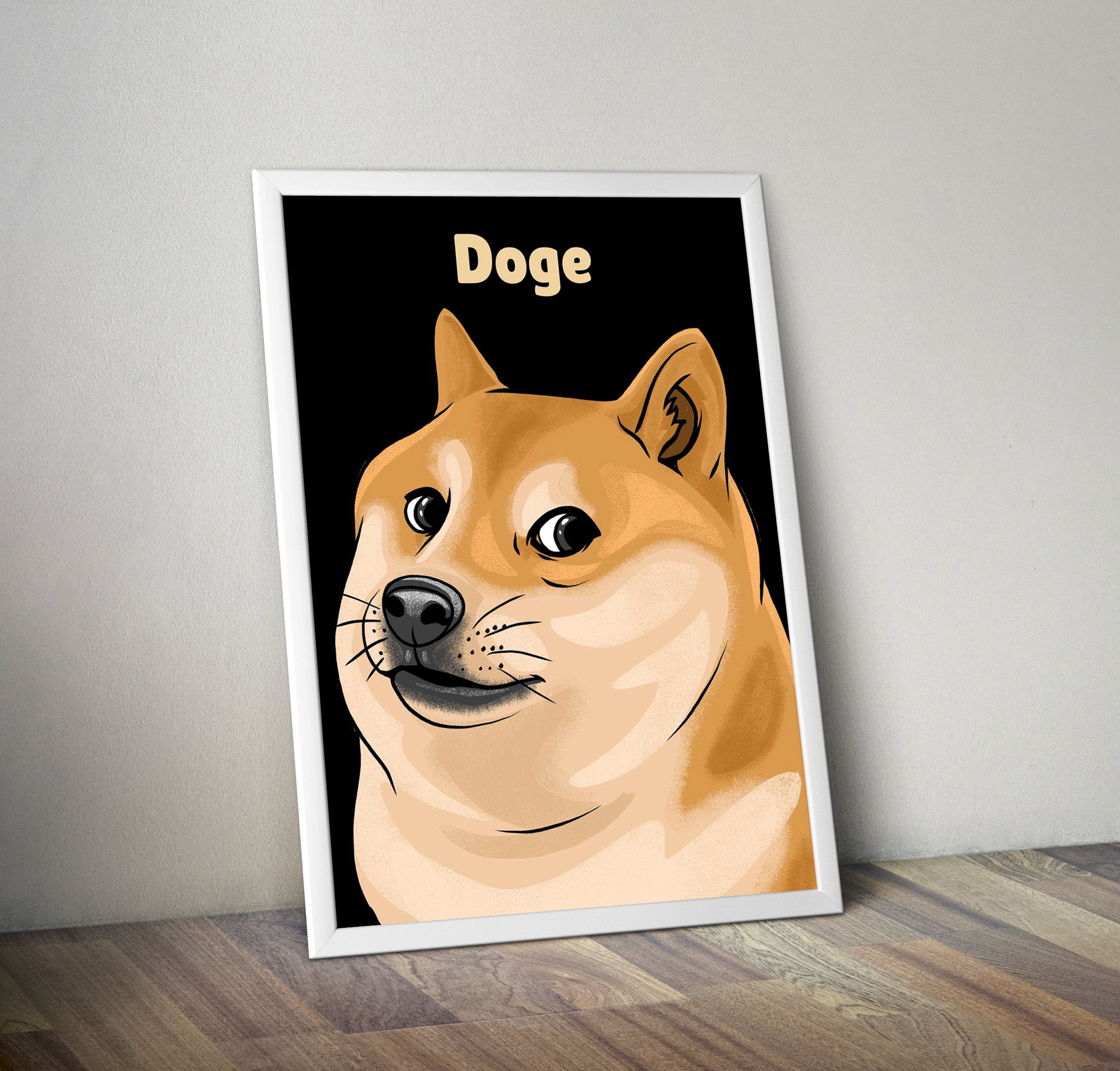 POSTER Shiba Inu Doge Funny Doge Funny Memes Funny Present Meme Poster ...