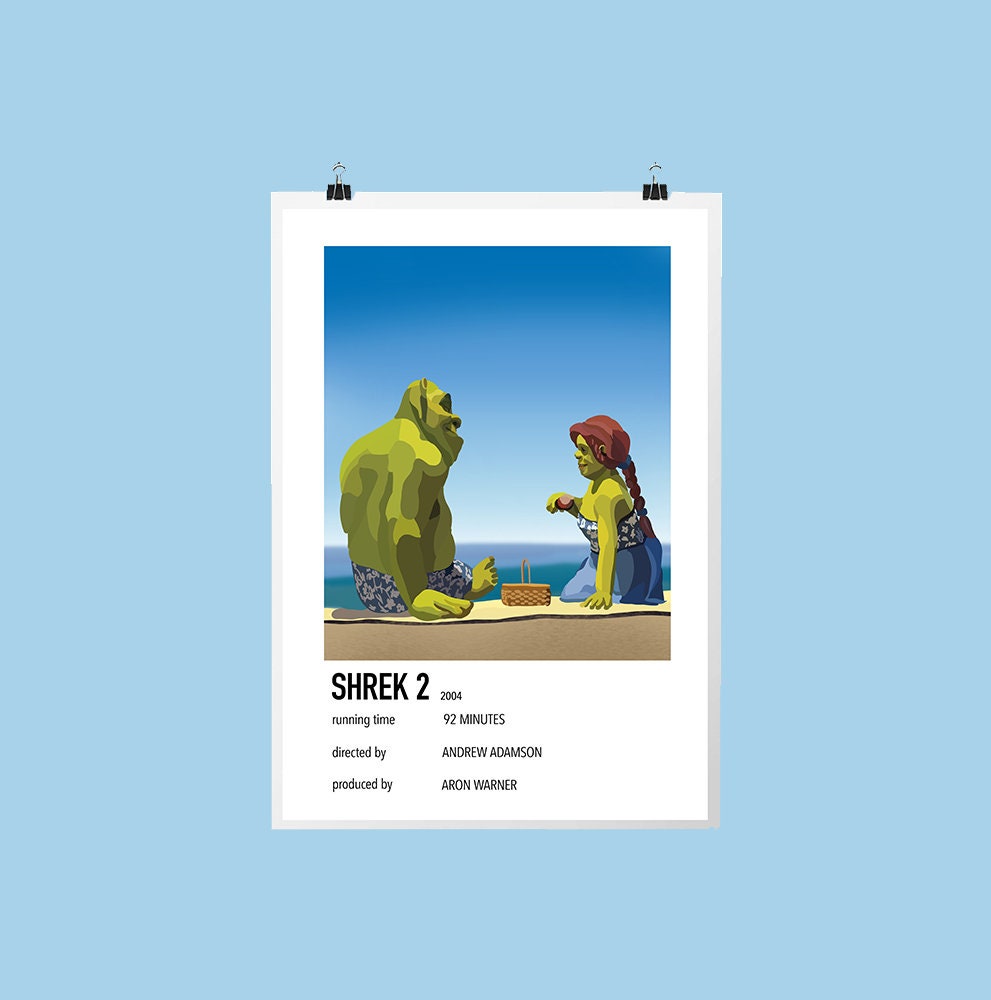 POSTER Shrek 2 Illustration Polaroid Style Film Poster-UNFRAMED ...