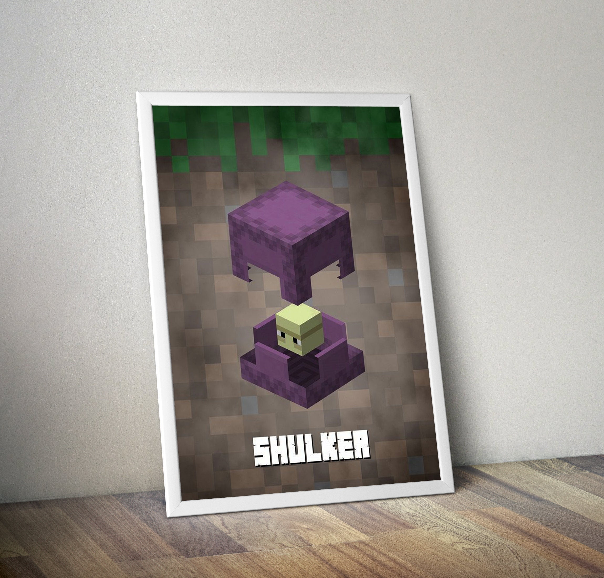 POSTER Shulker Minecraft,Minecraft Poster,Gamer Gift,Home Decor,Gaming Poster,Gamer Room Decor ...