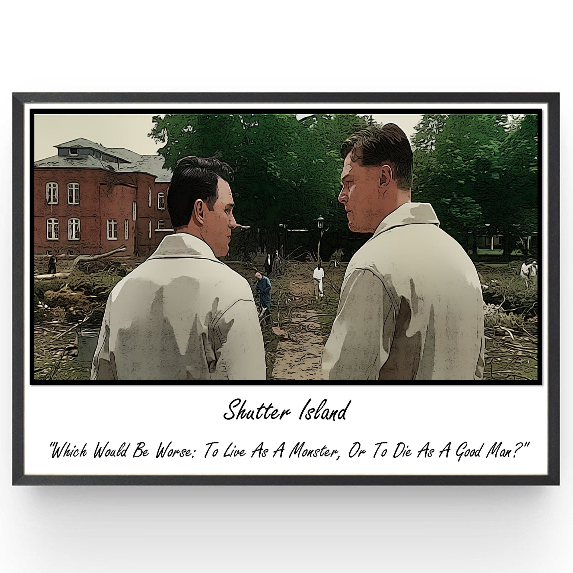 POSTER Shutter Island Movie Poster Leonardo DiCaprio Bedroom Wall Art Fanart Birthday Christmas ...