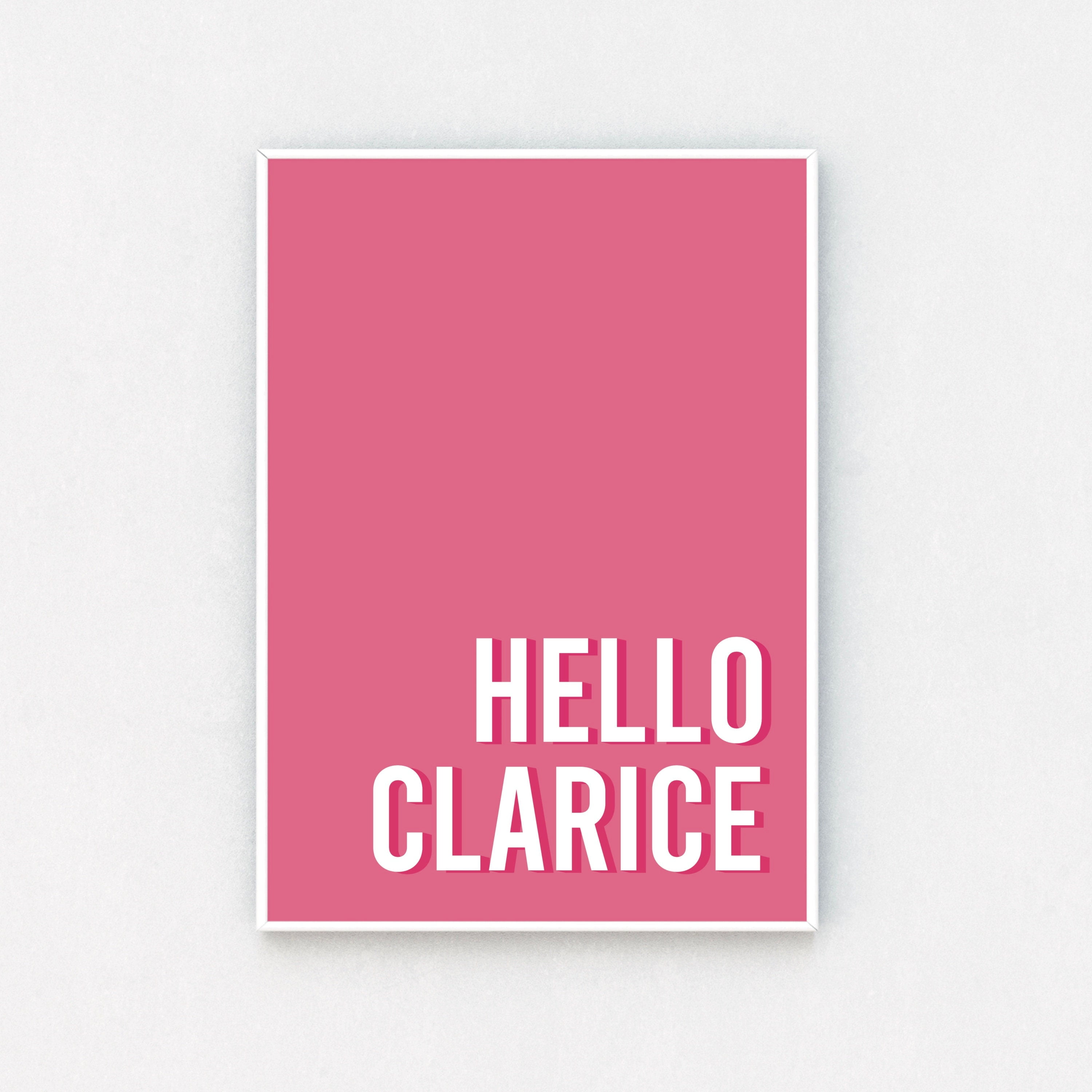 POSTER Silence of the Lambs Quote Print / Hello Clarice / Hannibal Lecter / Anthony Hopkins ...