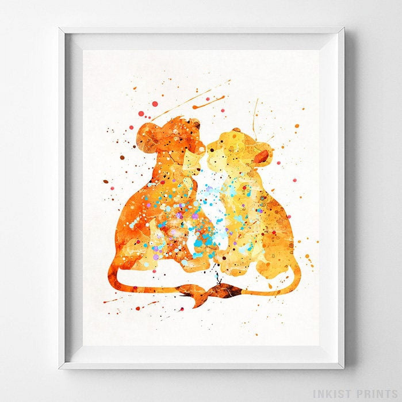 POSTER Simba Poster, Simba Print, Lion King Print, Disney Poster, Nala ...
