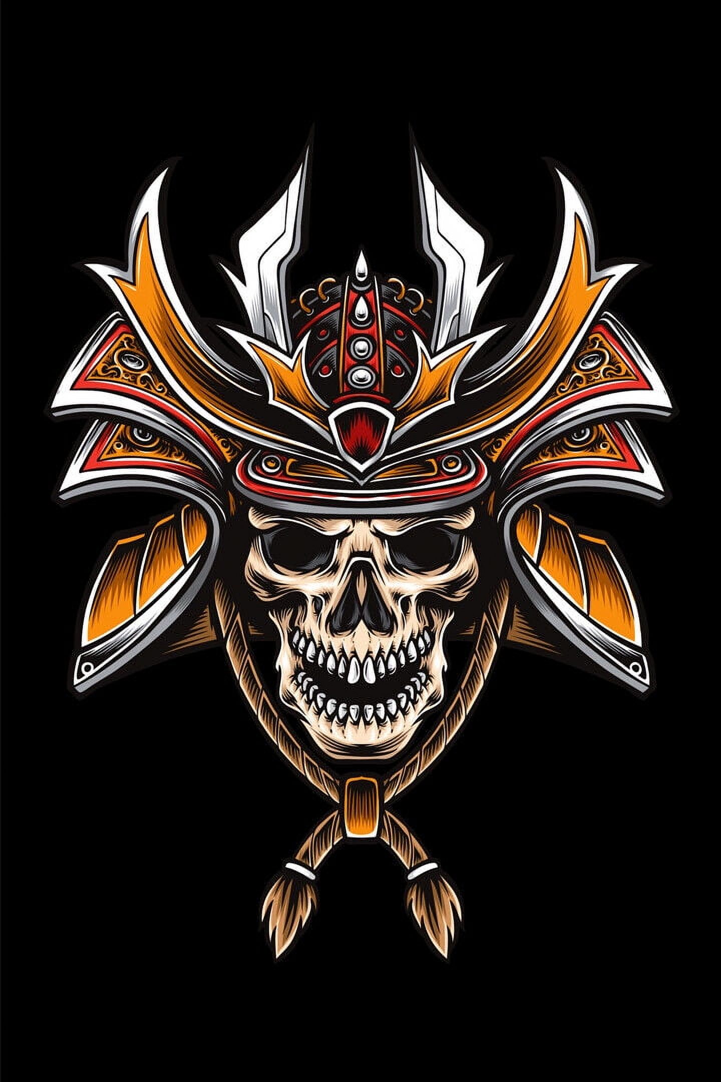 POSTER Skeleton Samurai Skull Warrior Halloween Art Wall Room Poster ...