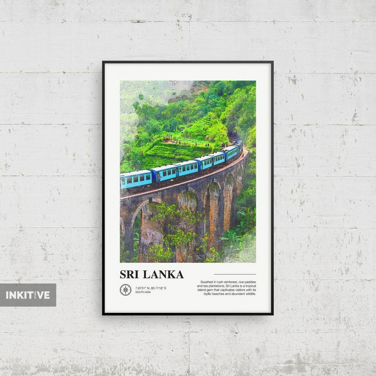POSTER Sketched Travel Poster - Sri Lanka Drawing, Sri Lanka Print, Sri ...