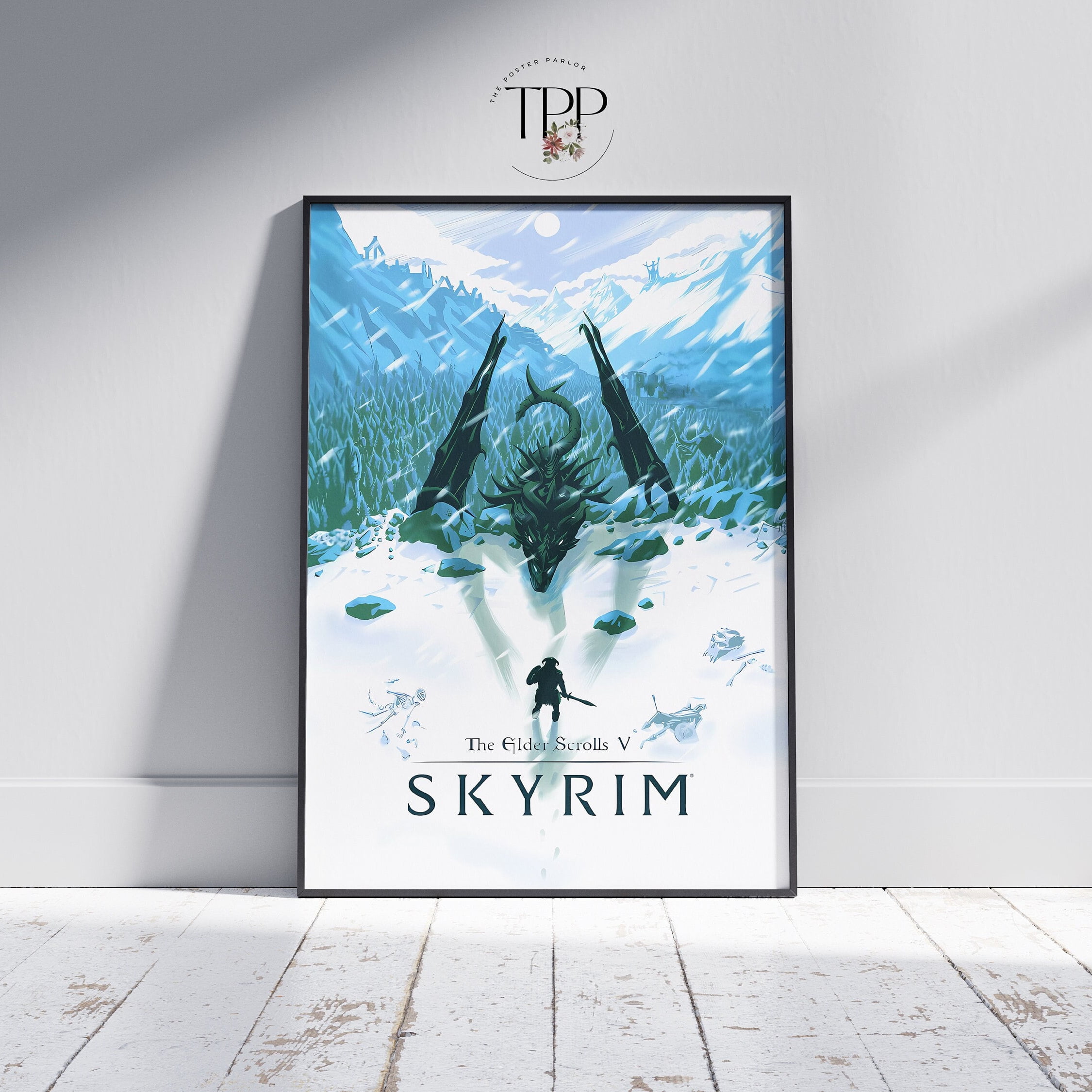 POSTER Skyrim Poster, Elder Scrolls Wall Art, Fantasy Game Print ...