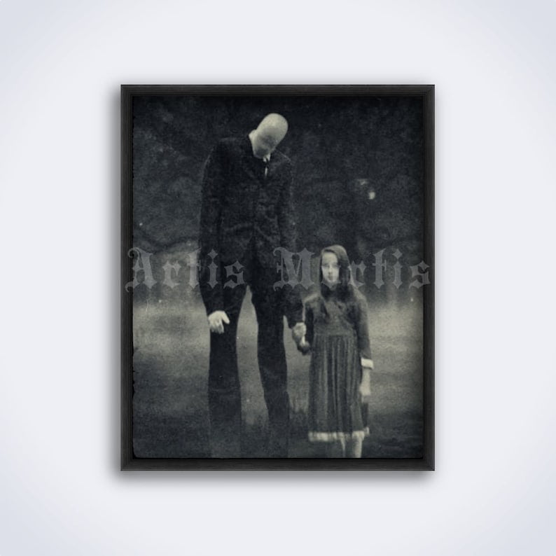 POSTER Slender Man photo, supernatural scary monster, creepypasta ...