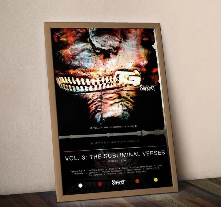 POSTER Slipknot Poster | Vol. 3: The Subliminal Verses Poster | Album ...