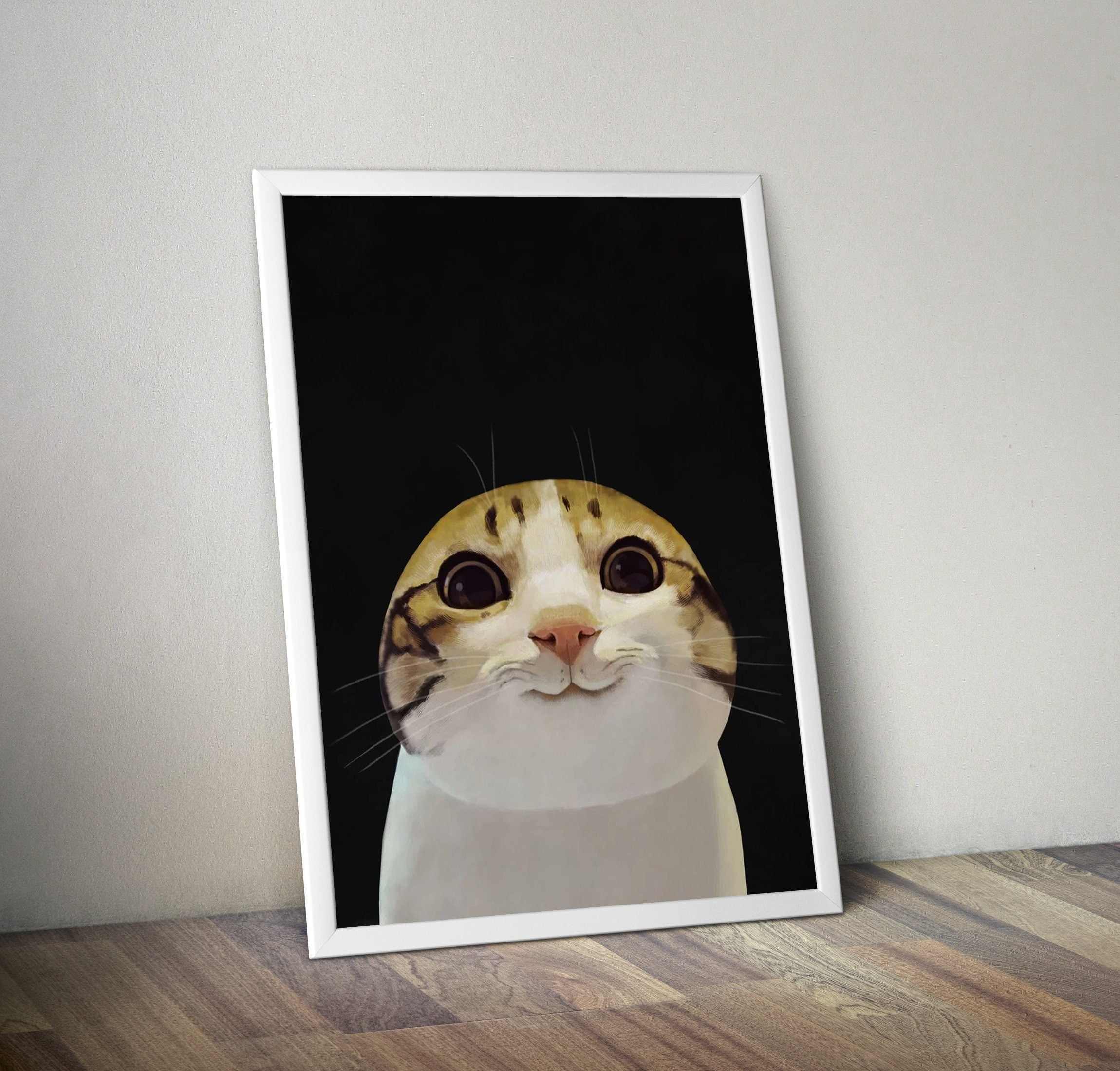 POSTER Smiling Cat Meme,Cat Meme Poster, Meme, Funny Present, Meme ...