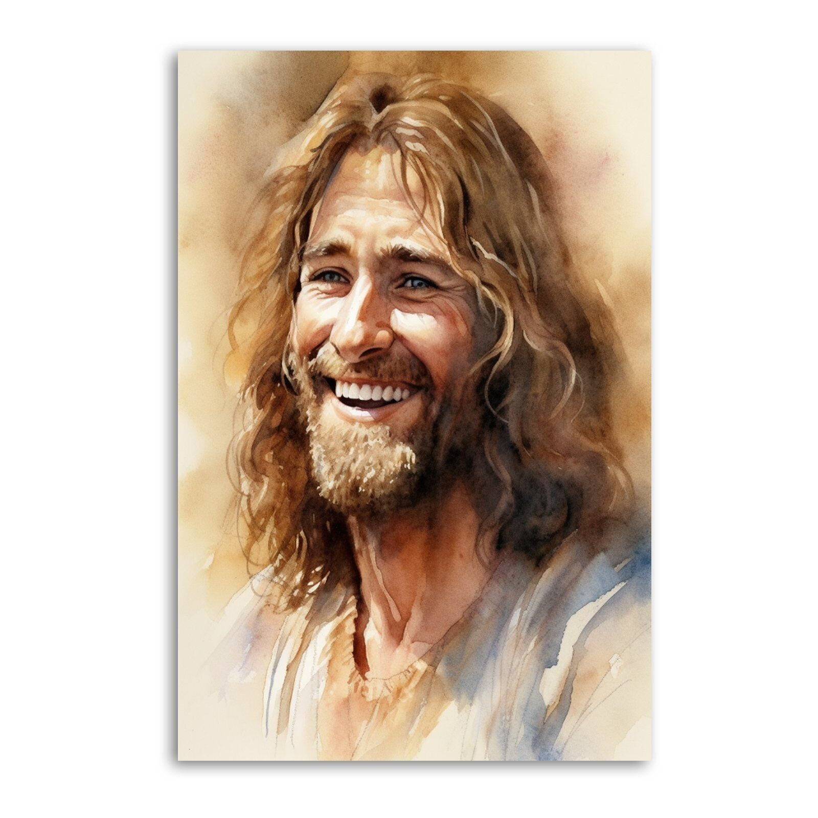 POSTER Smiling Christ Jesus Laughing Jesus Smiling Art Wall Painting ...