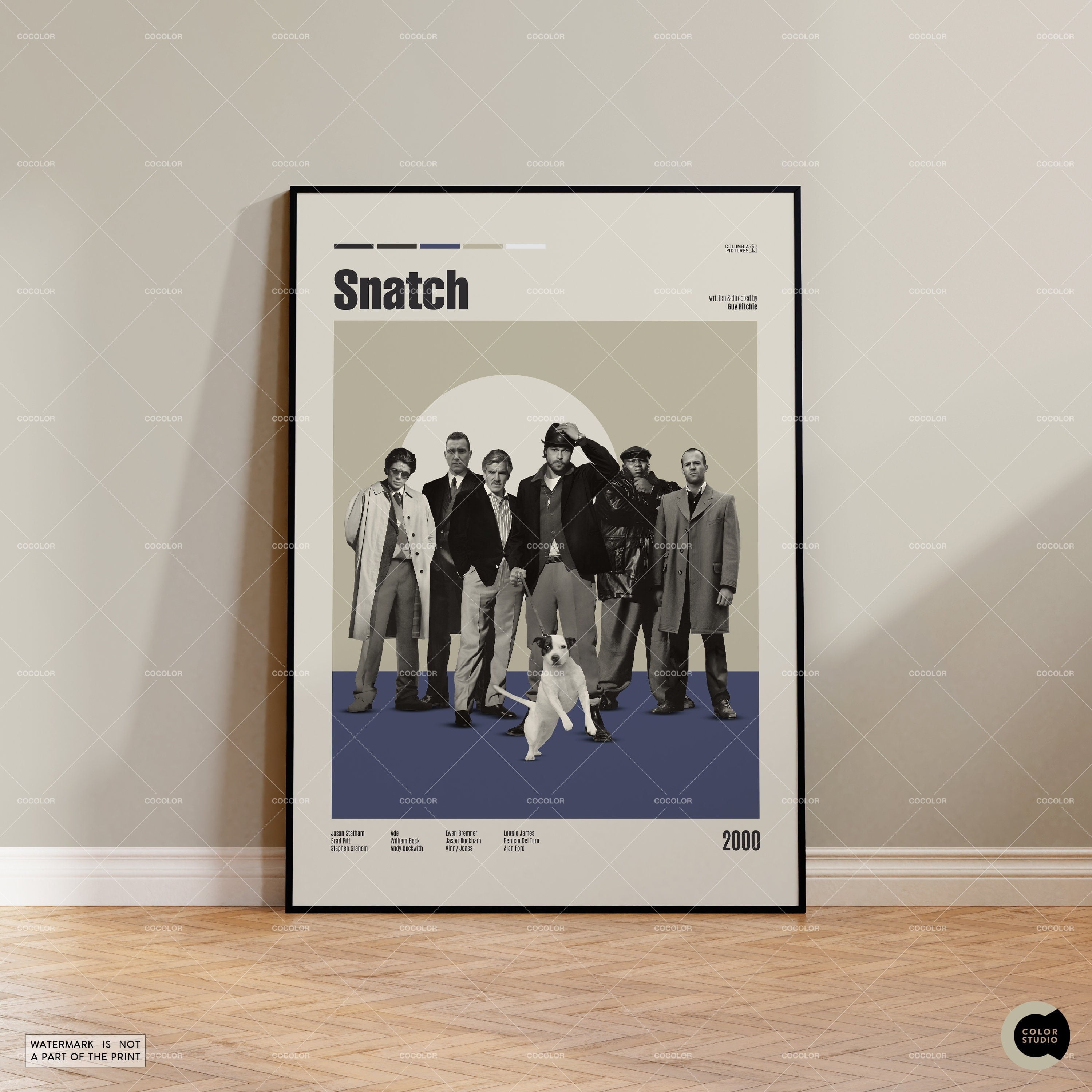 POSTER Snatch, Brad Pitt, Jason Statham, Vintage Movie Poster, Retro ...