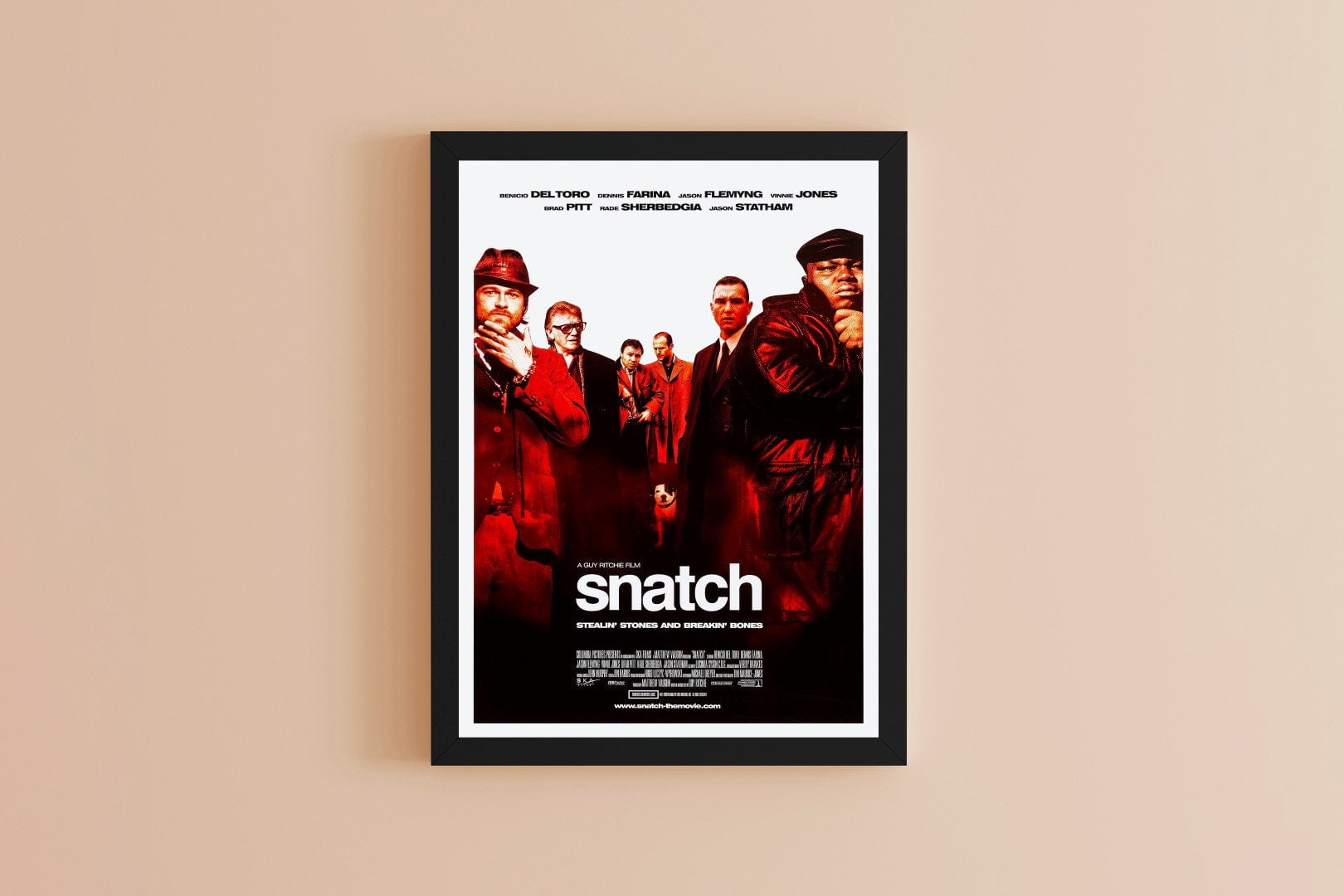 POSTER Snatch Jason Statham Film / Movie Advertising Poster In A Black Picture -UNFRAMED ...