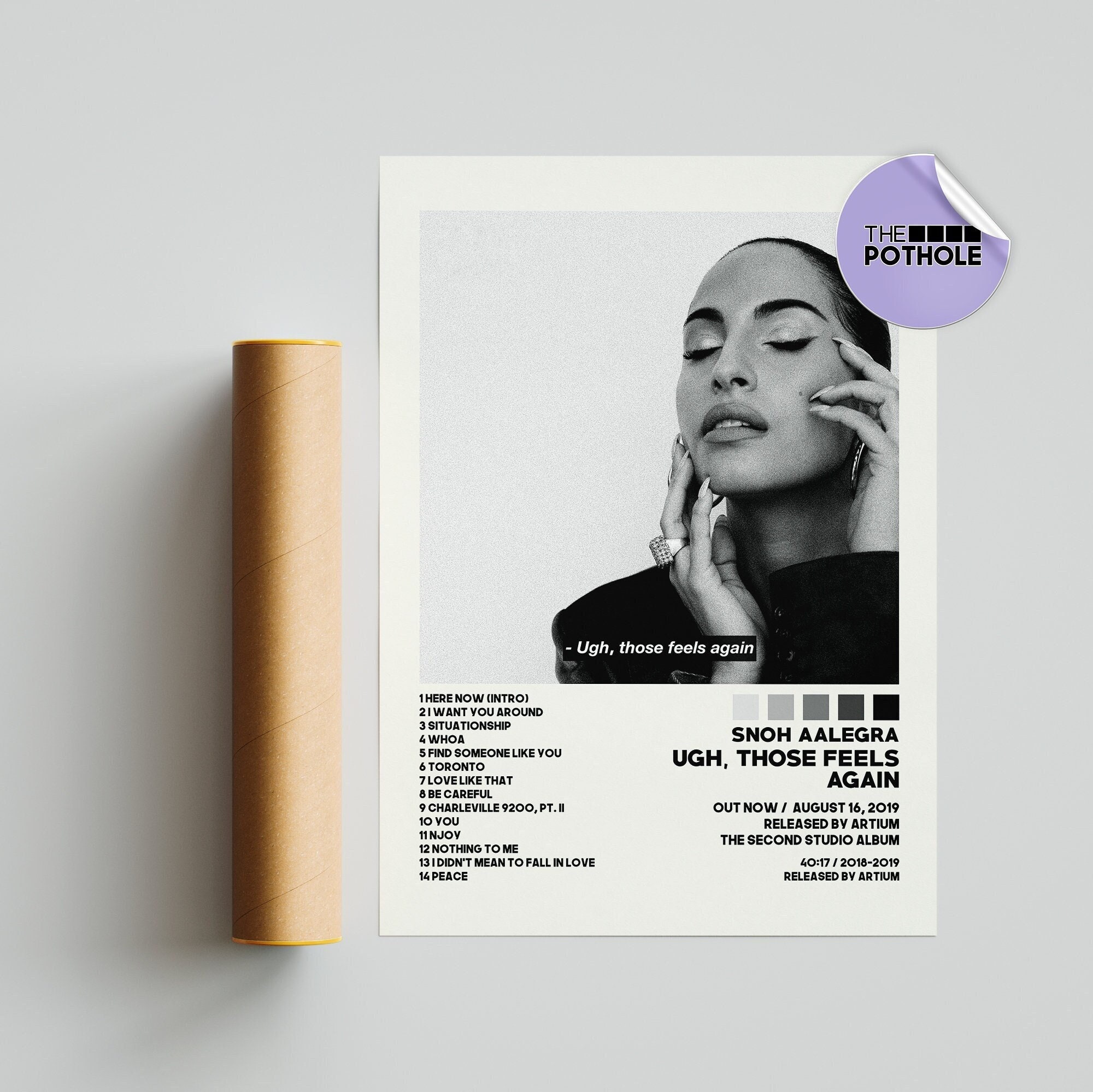 POSTER Snoh Aalegra Posters / Ugh, Those Feels Again Poster / Album ...