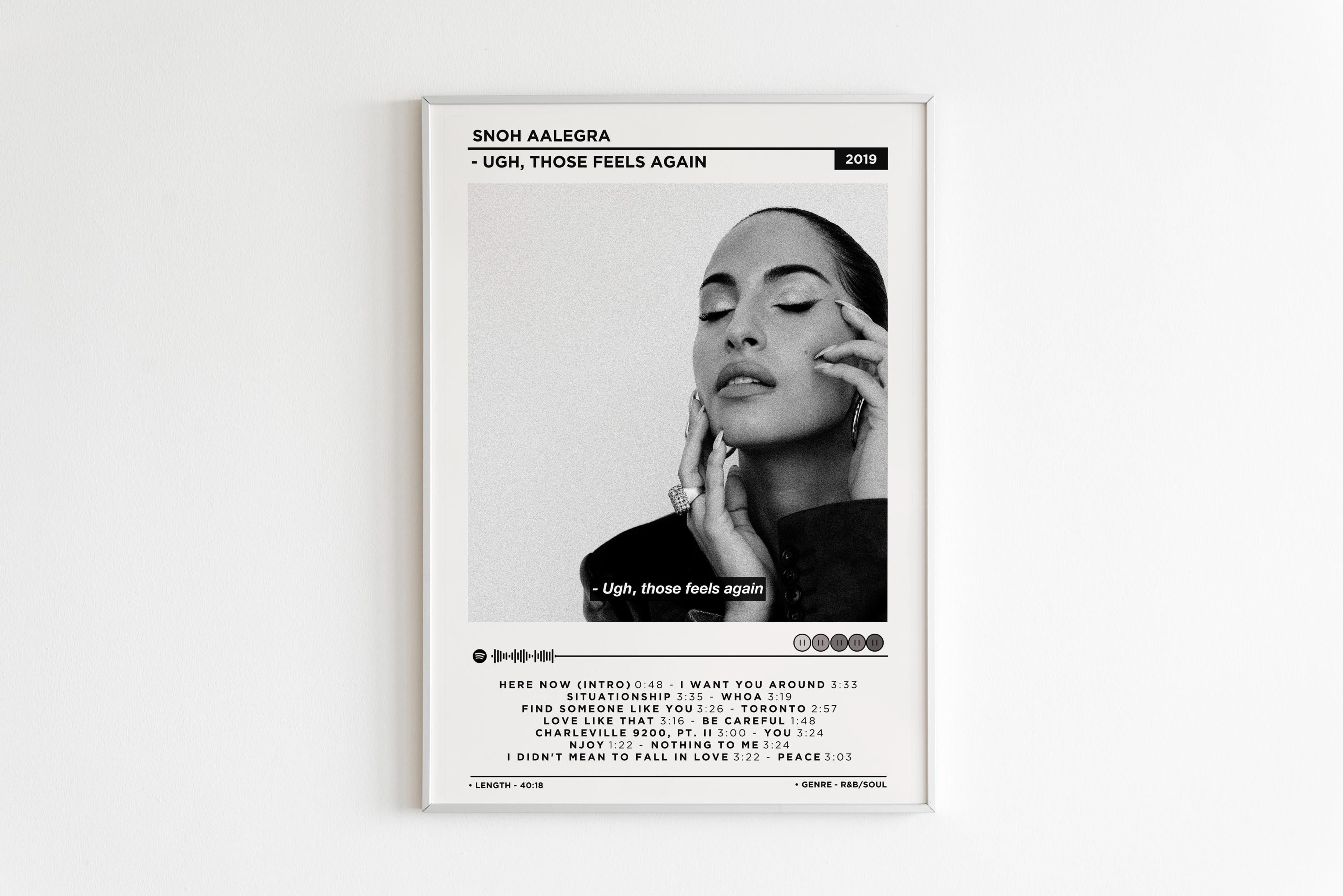 POSTER Snoh Aalegra - Ugh Those Feels Again Album Poster / Album Cover ...