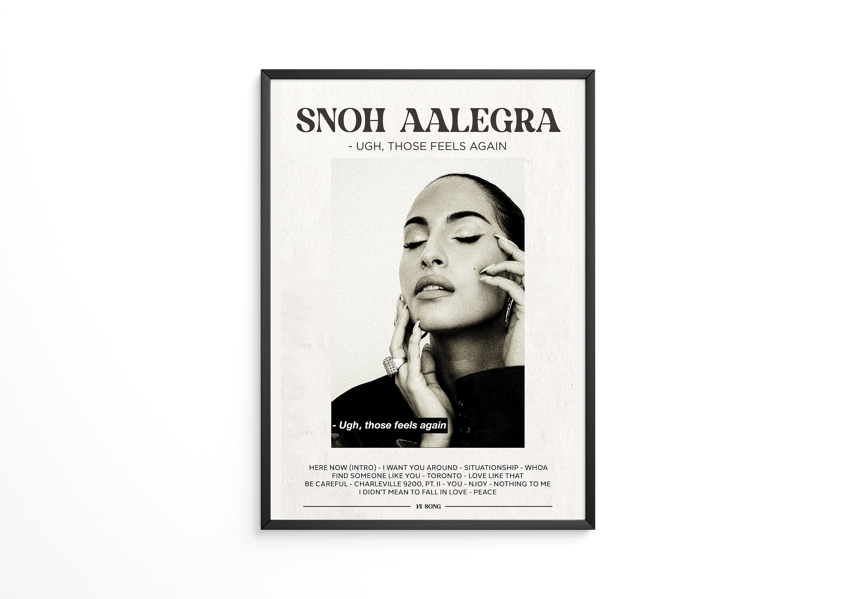 POSTER Snoh Aalegra - Ugh Those Feels Again Album Poster / Album Cover ...