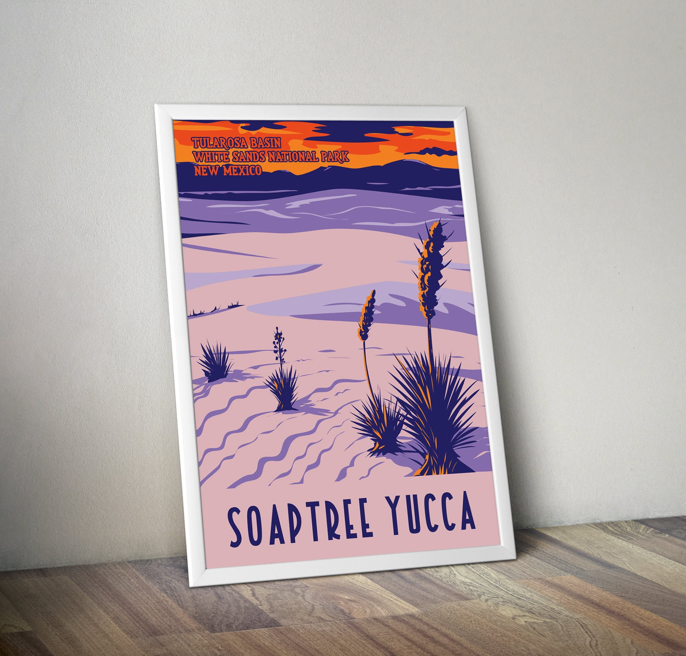 POSTER Soaptree Yucca White Sands Canyon National Park National Park ...