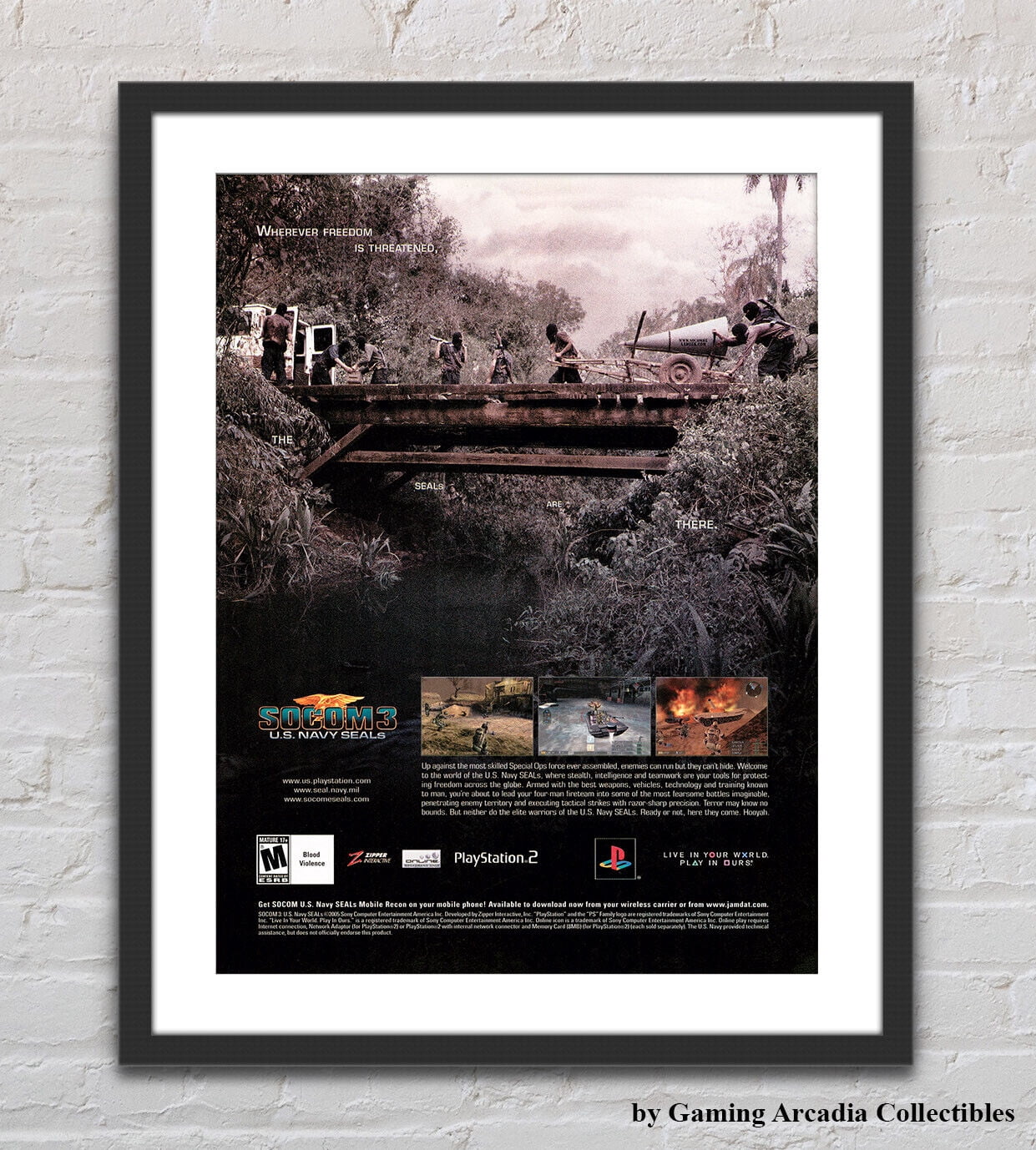 POSTER Socom 3 US Navy Seals Playstation 2 PS2 Poster-12x18-UNFRAMED ...